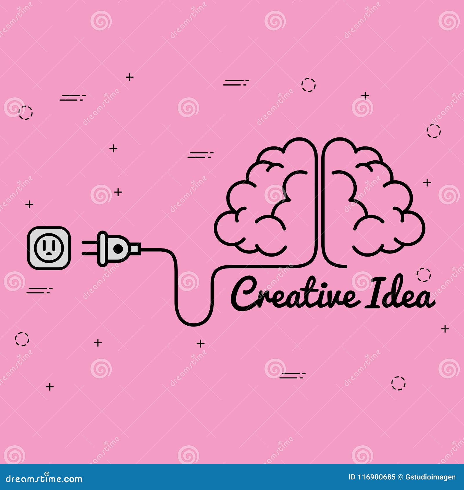 Creative Brain Idea Concept Stock Vector - Illustration of invention ...