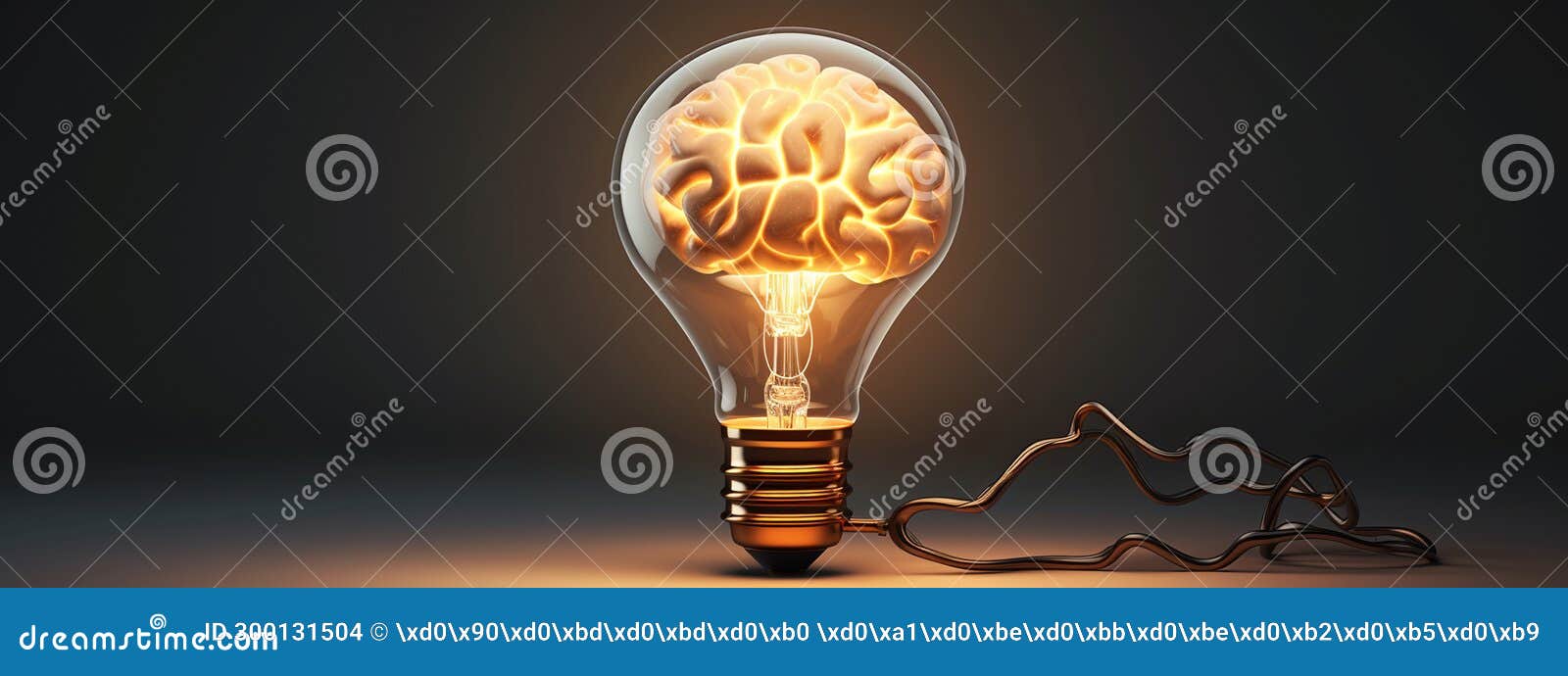 Creative Brain and Light Bulb Idea Stock Photo - Image of power, bulb ...
