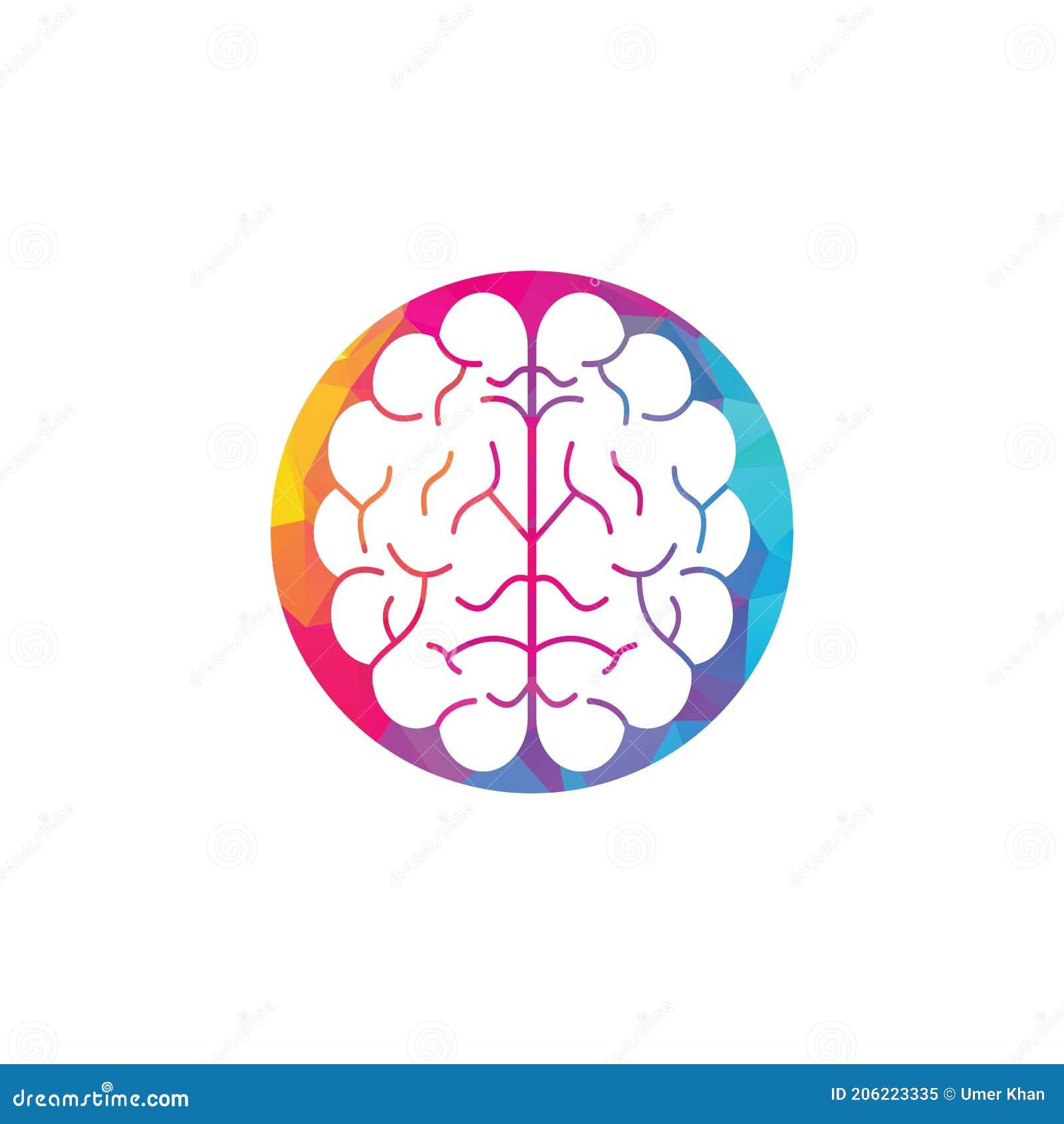 Creative Brain Logo Design. Stock Vector - Illustration of education ...