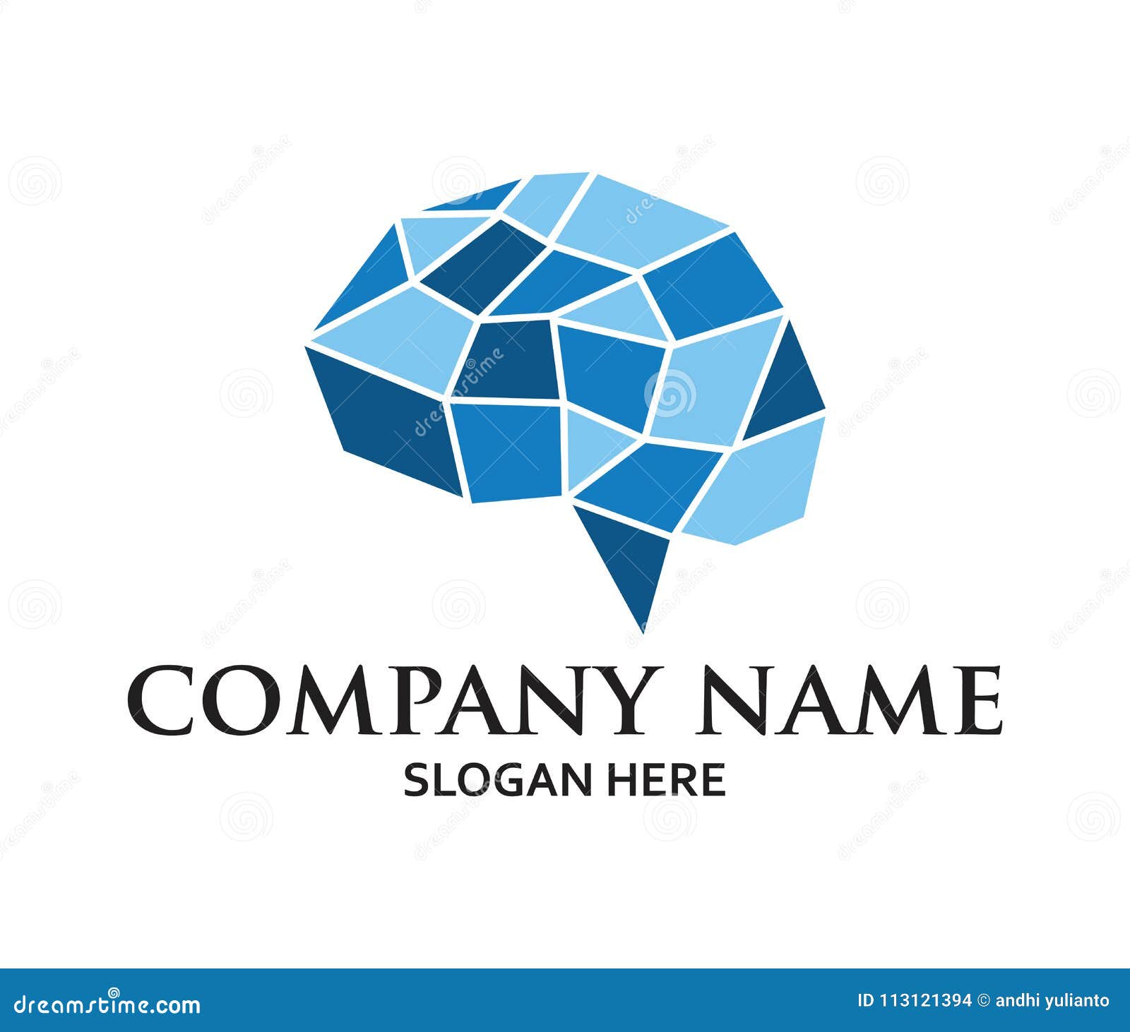 Creative Brain Smart Matrix Neuron System Illustration Vector Logo ...