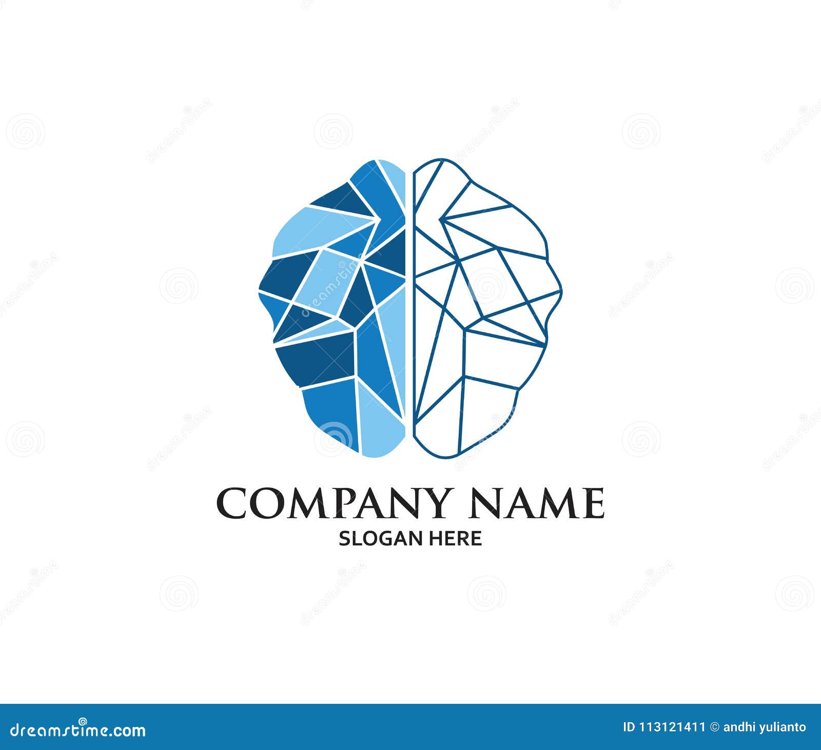 Creative Brain Smart Matrix Neuron System Illustration Vector Logo ...