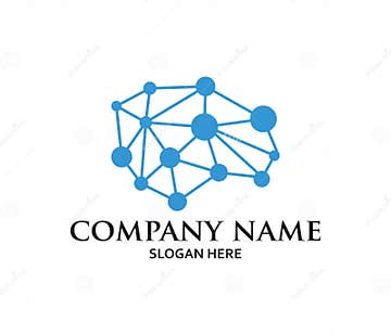 Creative Brain Smart Matrix Neuron System Illustration Vector Logo ...