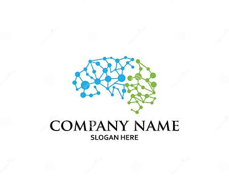 Creative Brain Smart Matrix Neuron System Illustration Vector Logo ...