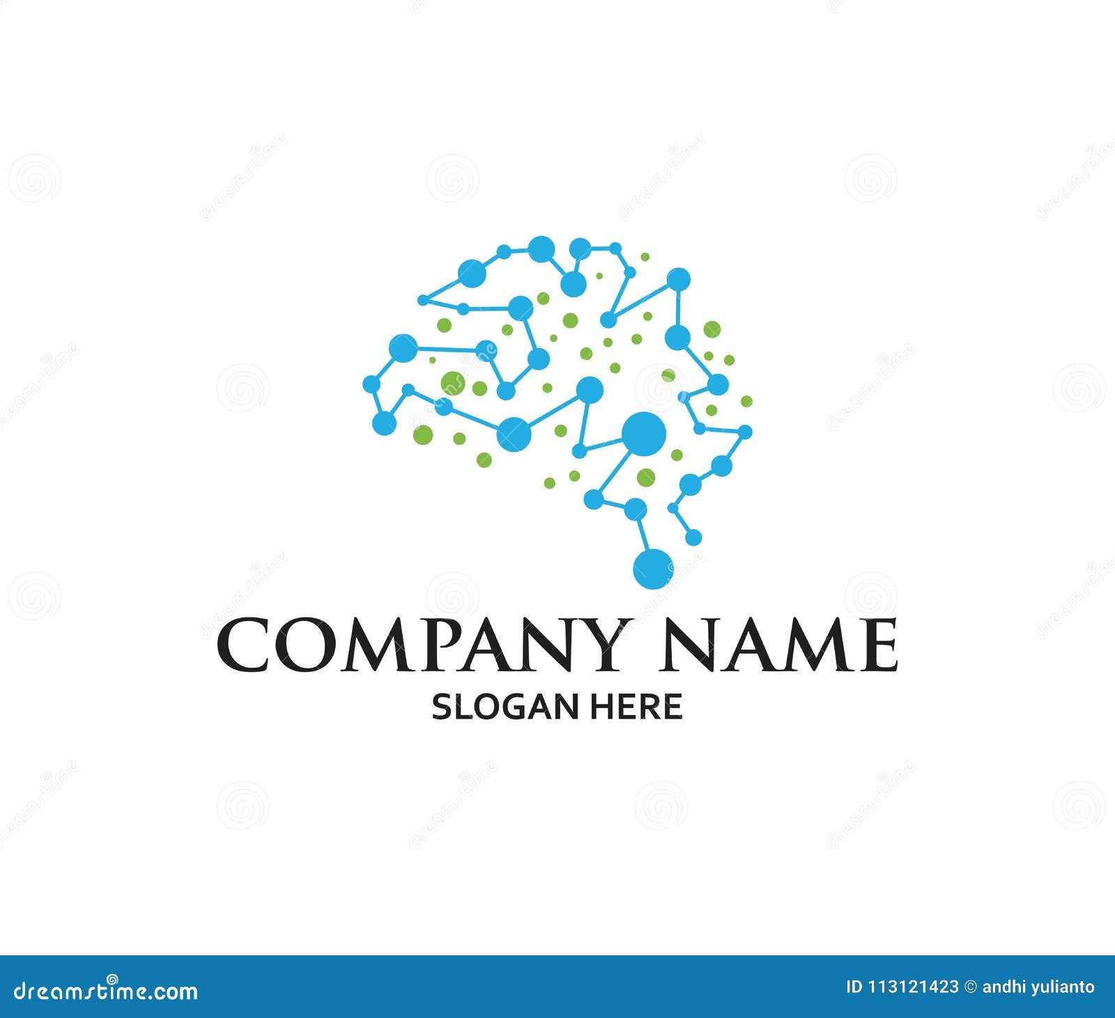 Creative Brain Smart Matrix Neuron System Illustration Vector Logo ...