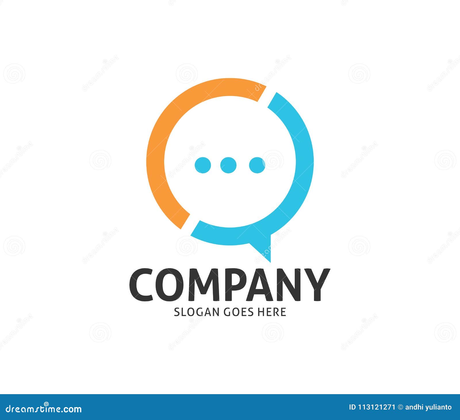 Chat Social Network Messaging Media Application Vector Logo Stock ...
