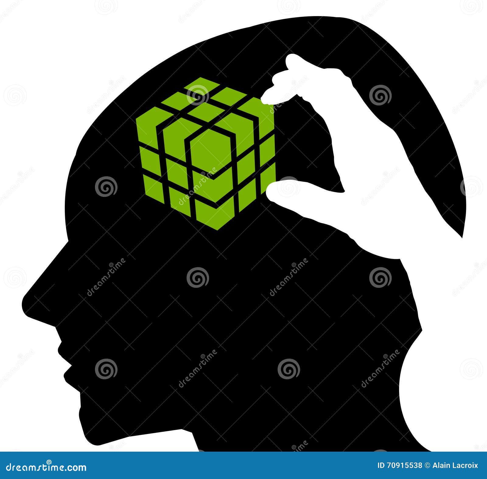 Intellectual Brain Signs. Mental Game Icons Head Nerve Health And ...