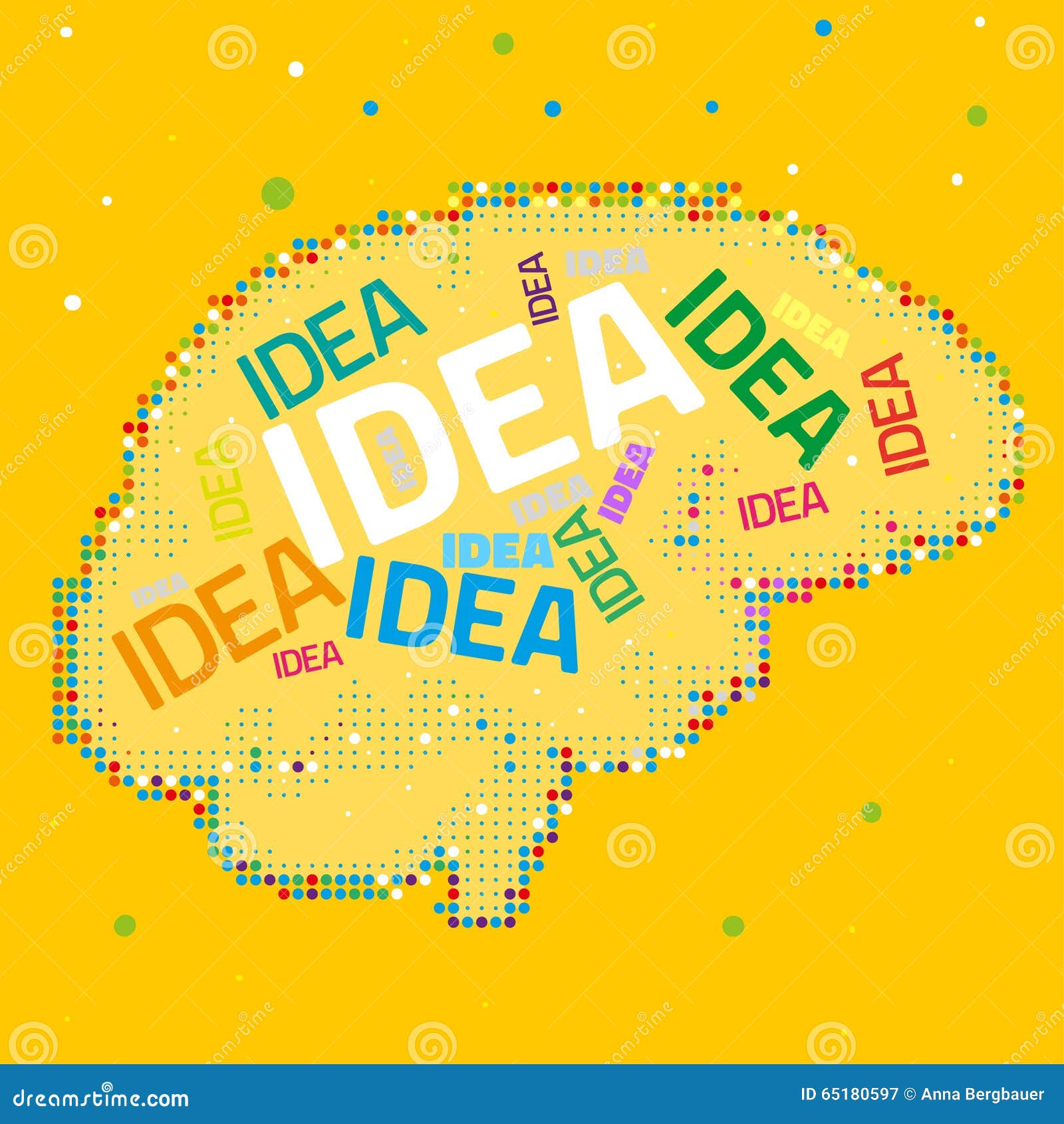 Creative Brain vector stock vector. Illustration of brainstorm - 65180597