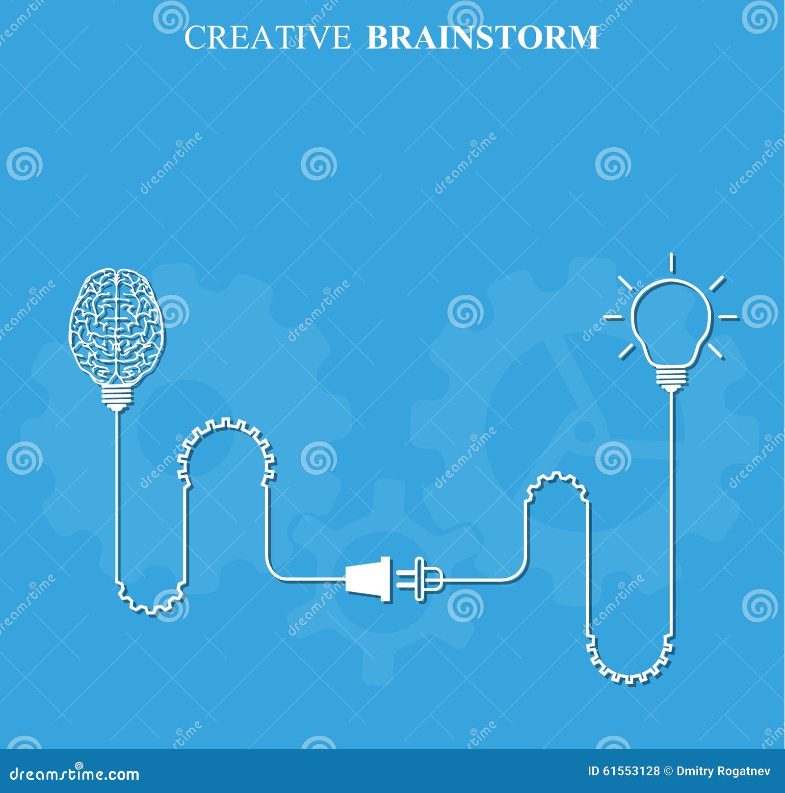Creative Brainstorm Concept Business Stock Vector - Illustration of ...