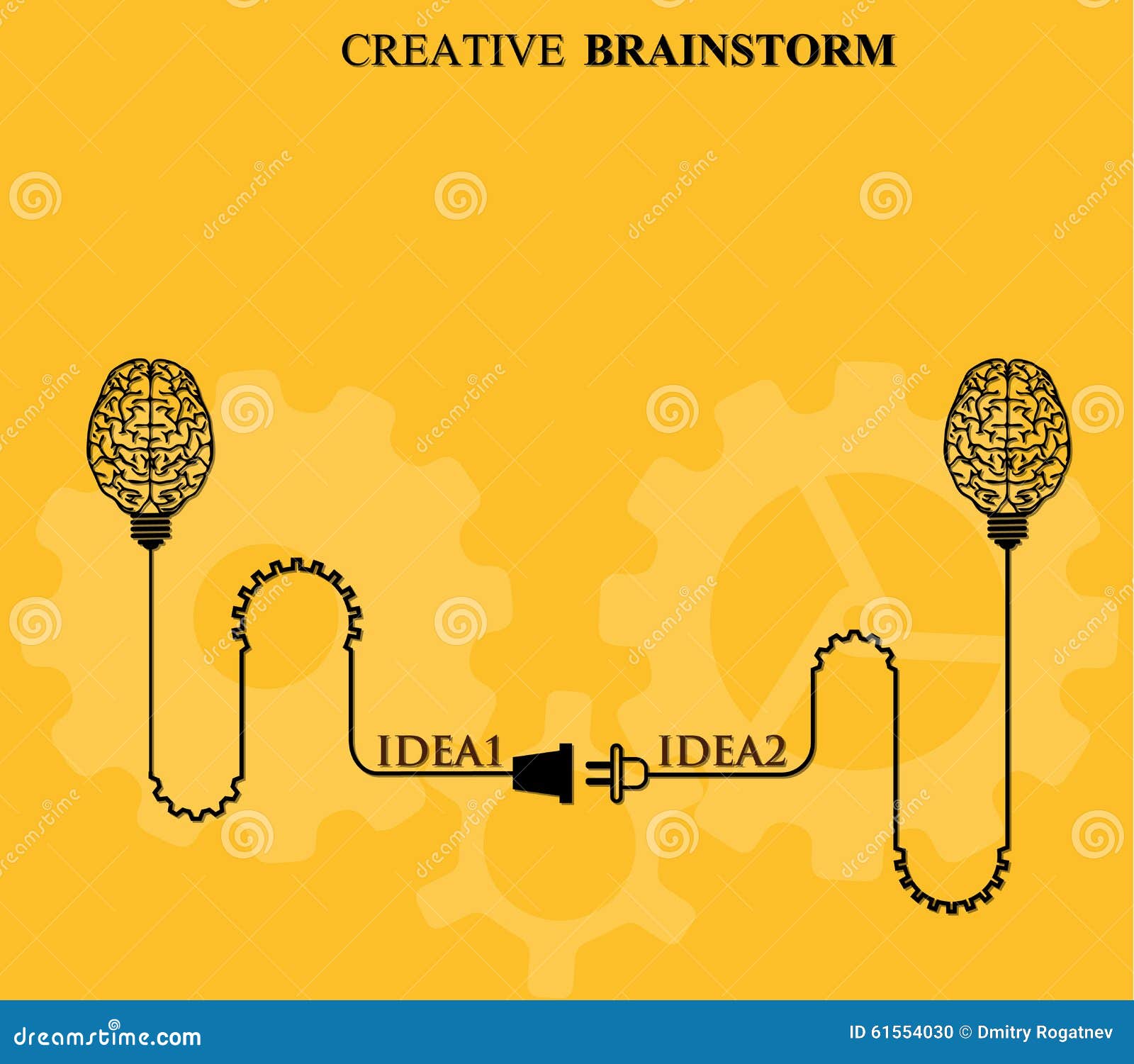 Creative Brainstorm Concept Business Stock Vector - Illustration of ...