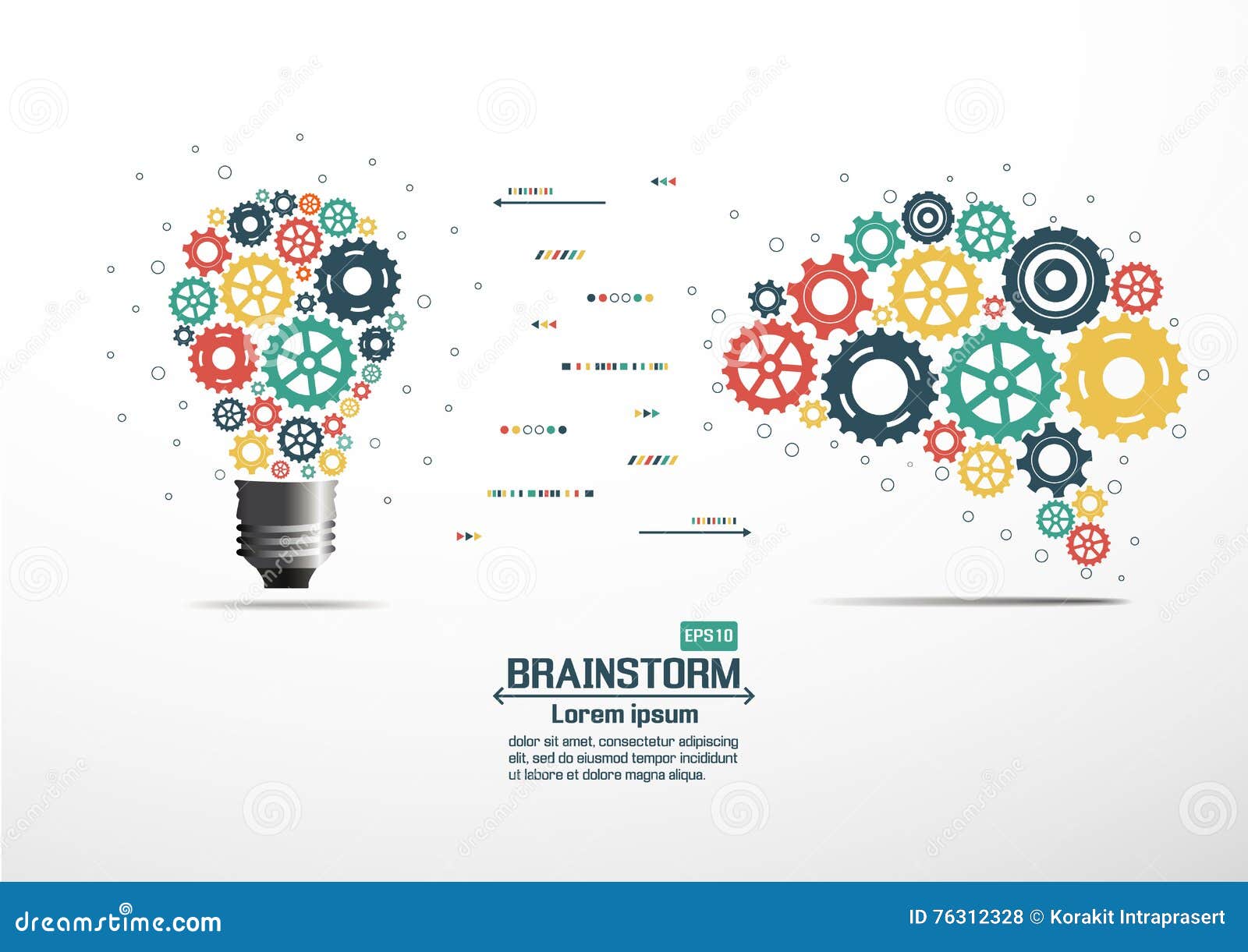 Creative Brainstorm Concept Business Idea Stock Vector - Illustration ...