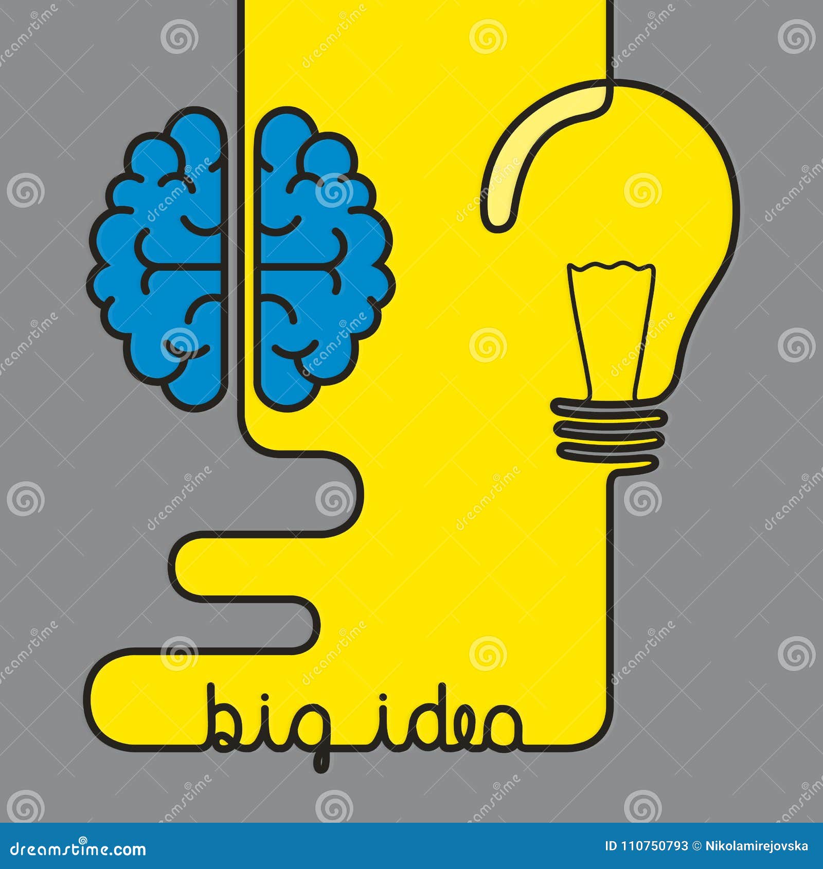 Creative Brainstorm Concept Business Idea. Wire Forming a Brain and ... Creative Brainstorm Concept Business Idea. Wire Forming a Brain and ...