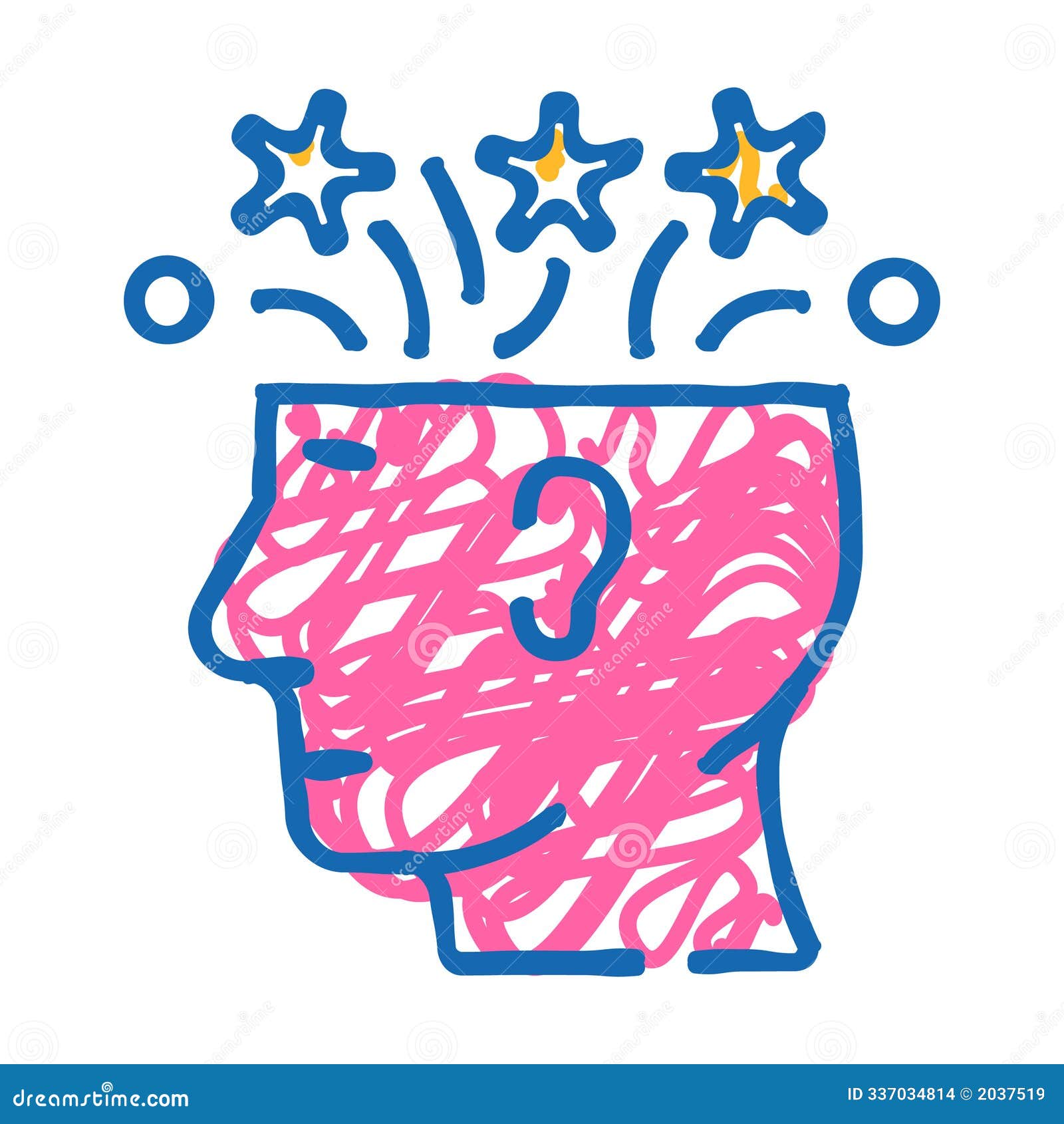 Creative Brainstorm Icon Doodle Illustration Stock Vector ...