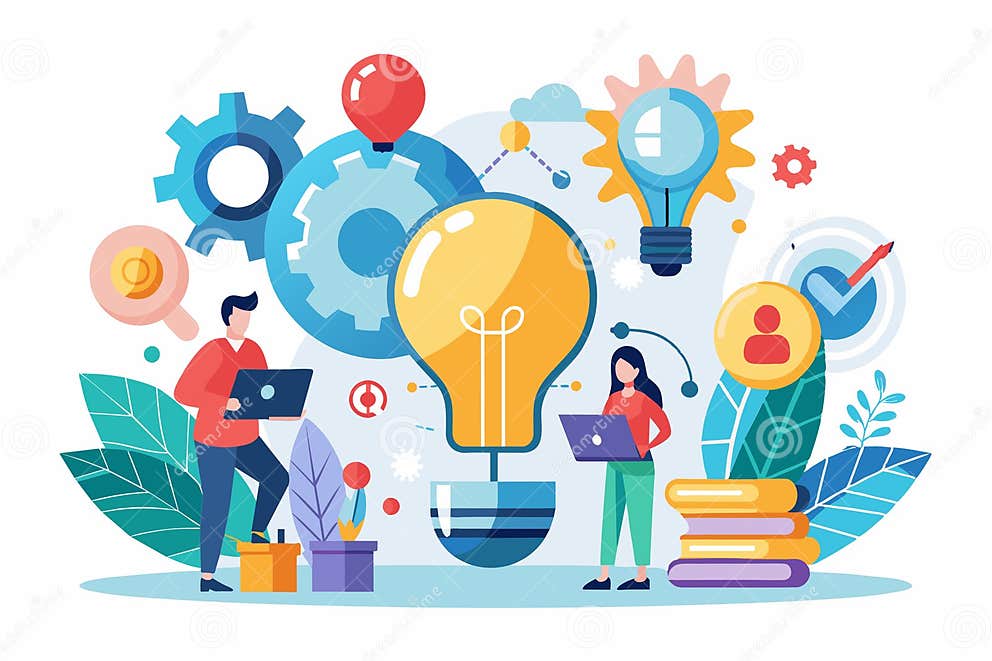 Creative Brainstorming in a Collaborative Workspace Showcasing Design ...