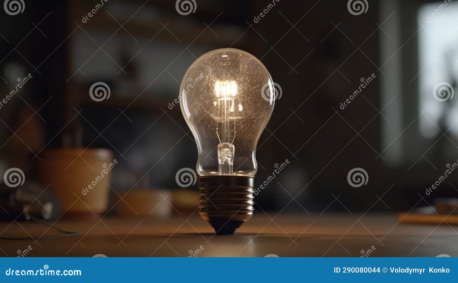 Creative Brainy Smart Ideation Light Bulb. Generative Ai Stock Photo ...