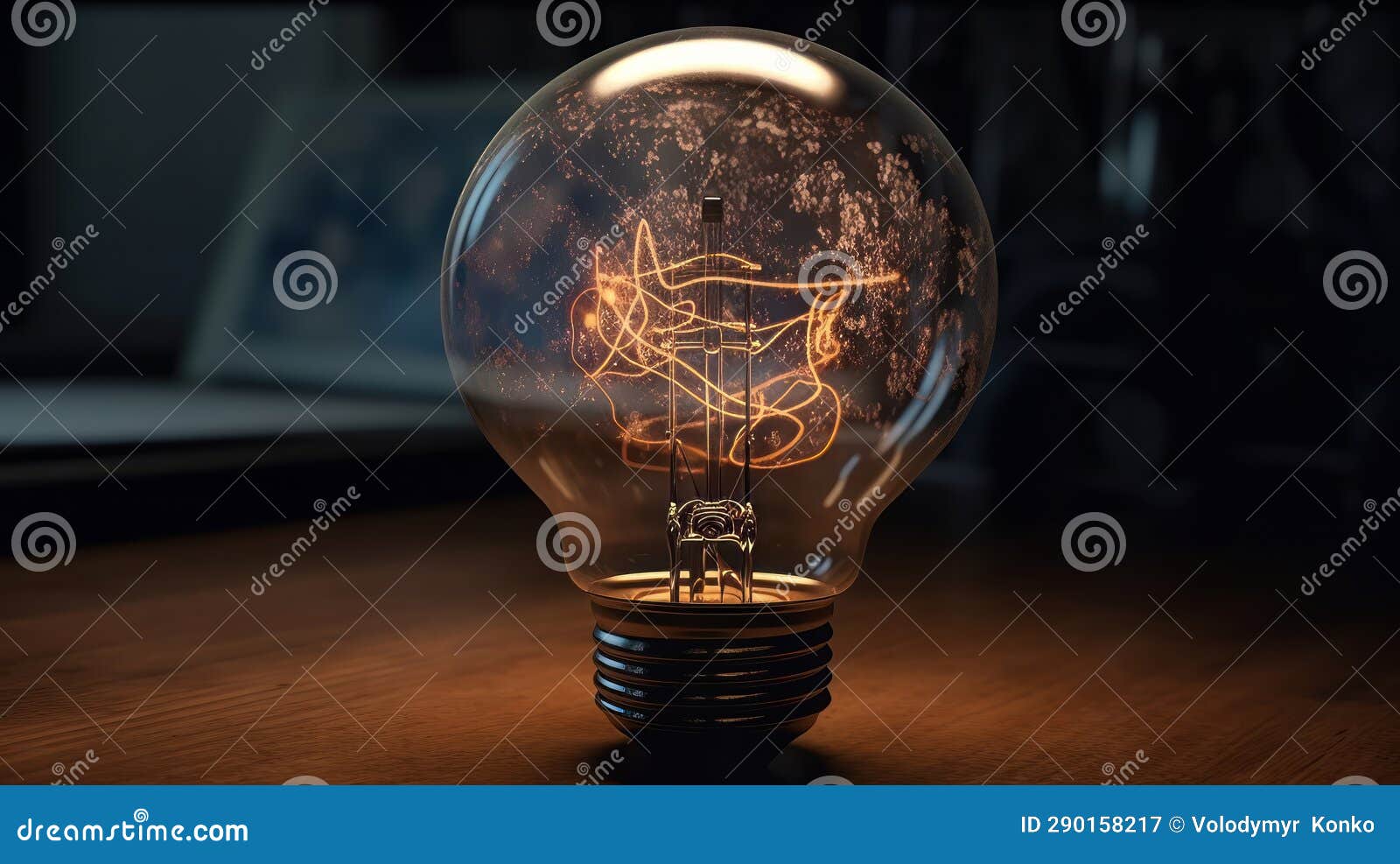 Creative Brainy Smart Ideation Light Bulb. Generative Ai Stock Image ... Creative Brainy Smart Ideation Light Bulb. Generative Ai Stock Image ...
