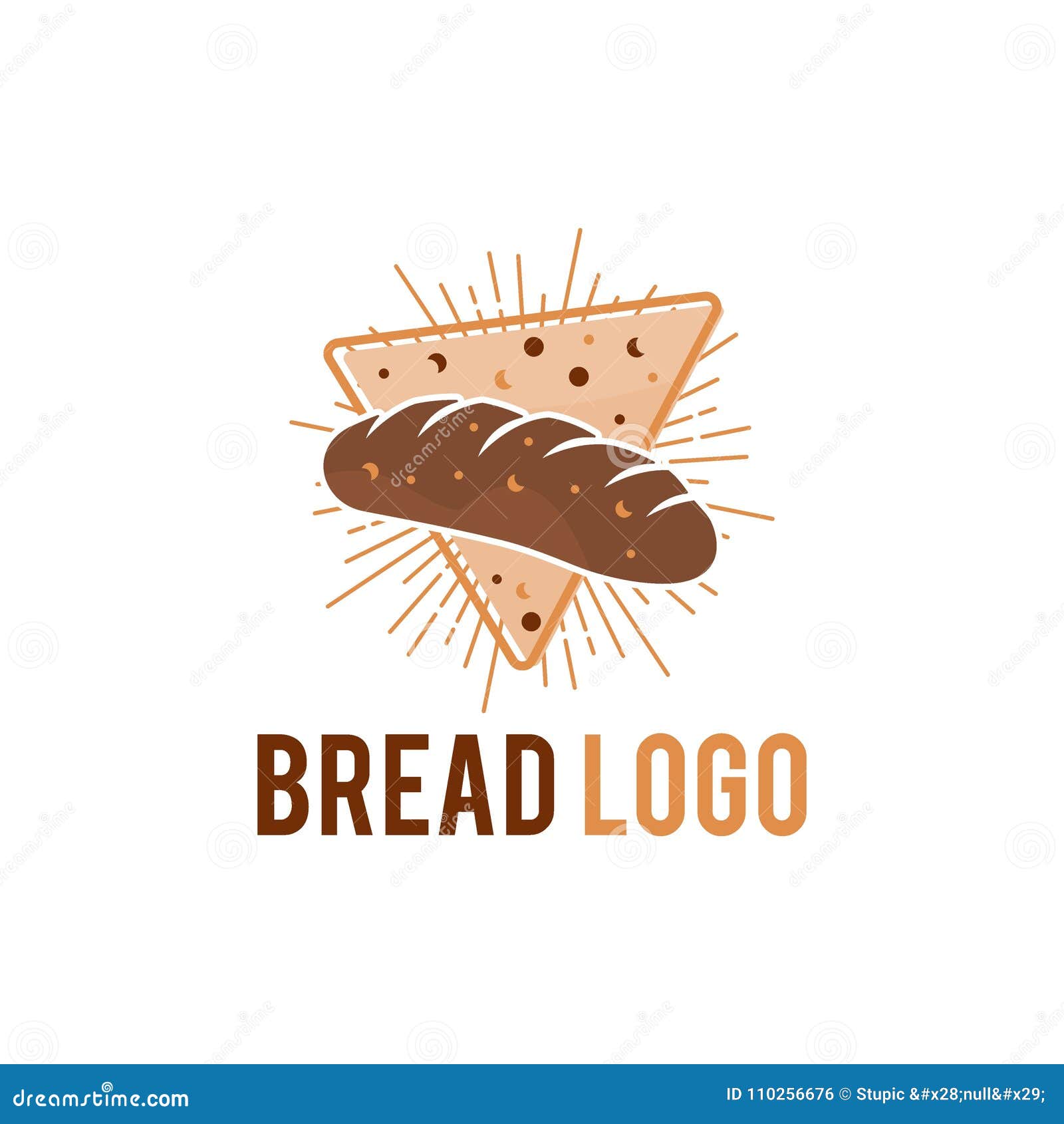 Creative Bread Logo Vector Art Logo Stock Illustration - Illustration ...