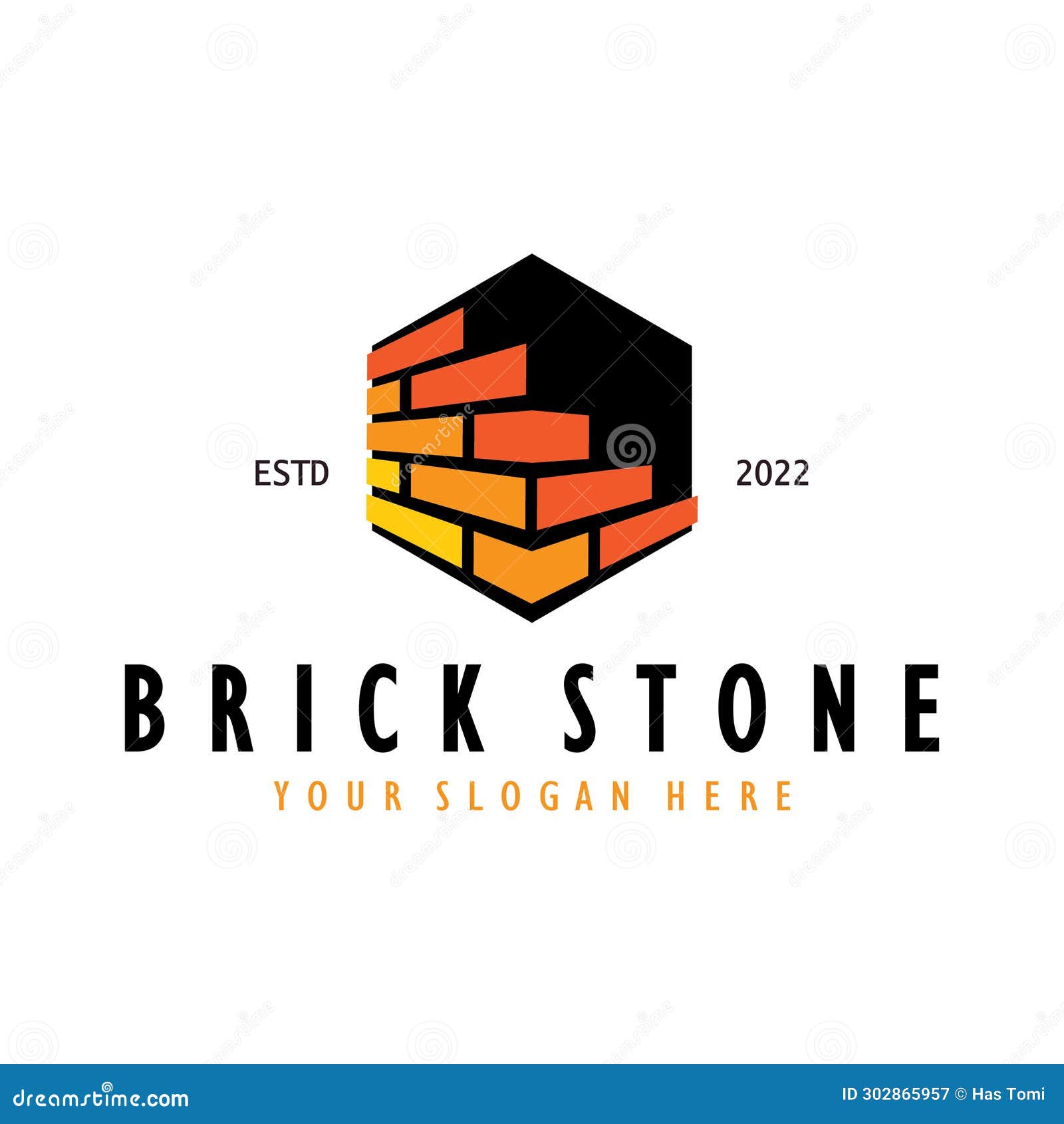 Creative Brick Logo Designs for Buildings, Architectural Buildings ...