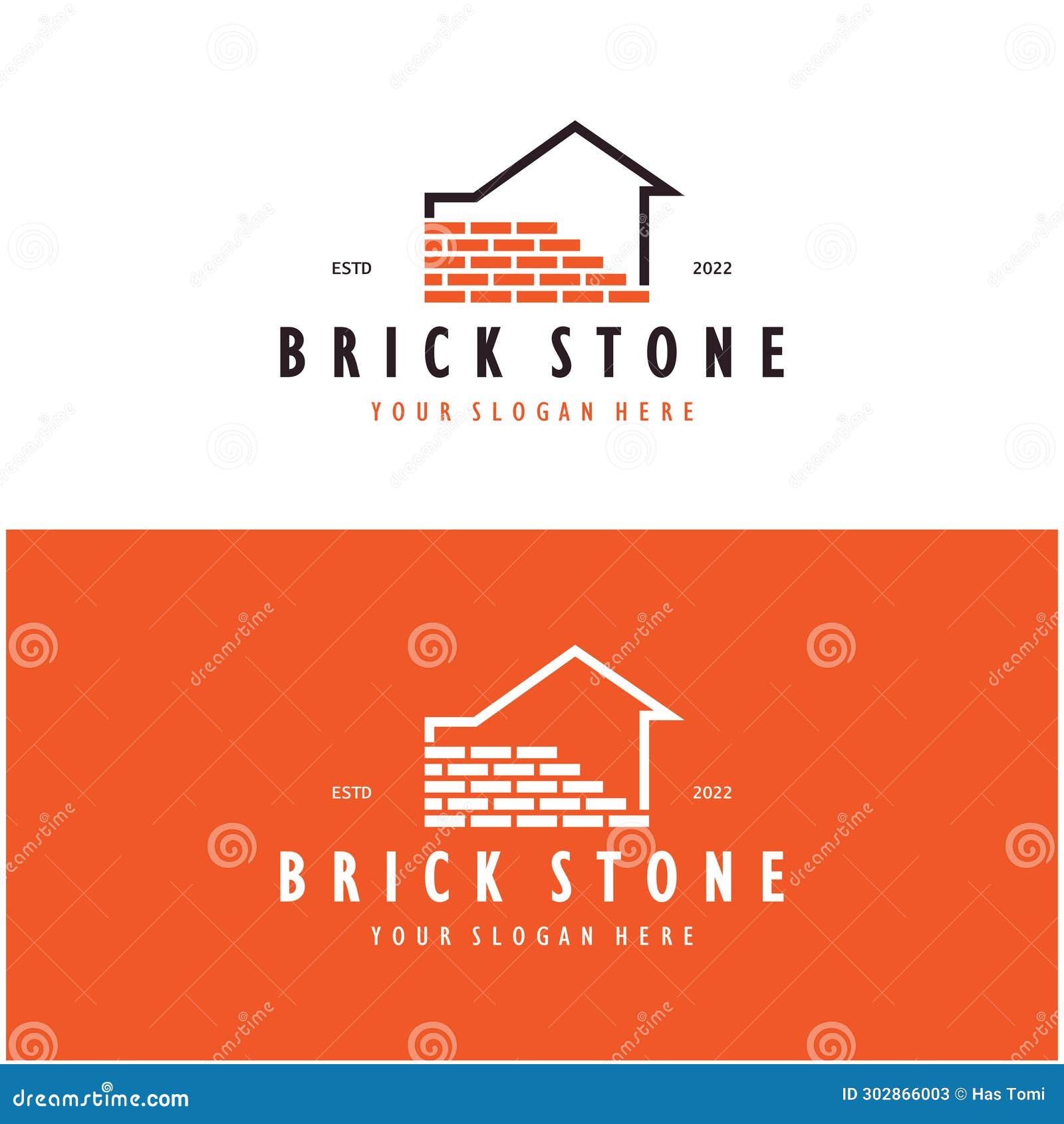 Creative Brick Logo Designs for Buildings, Architectural Buildings ...