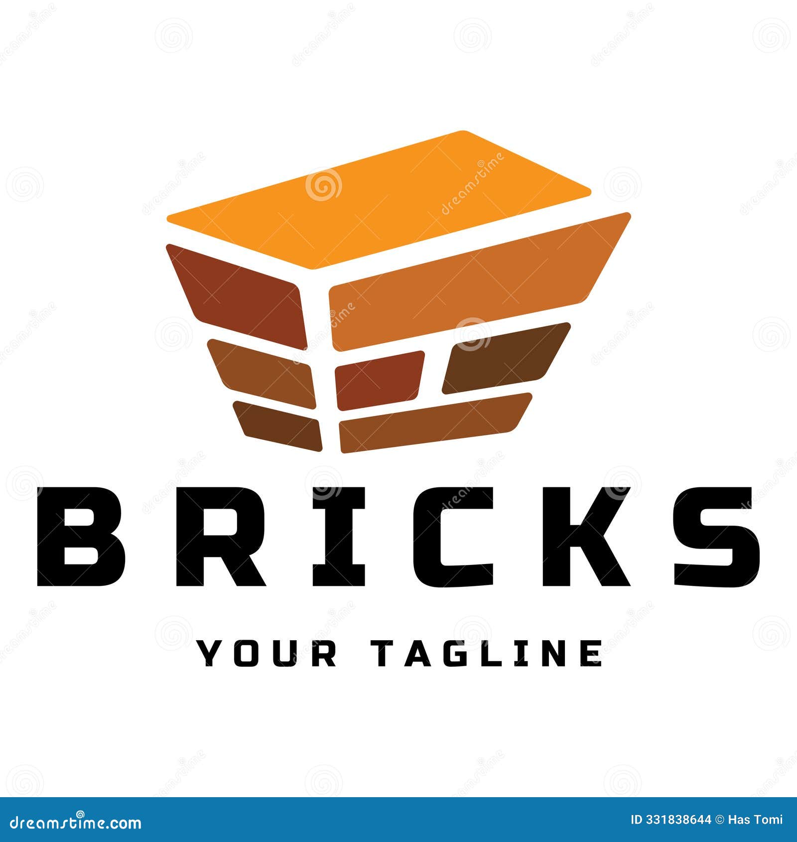 Creative Brick Logo Designs for Buildings, Architectural Buildings ...