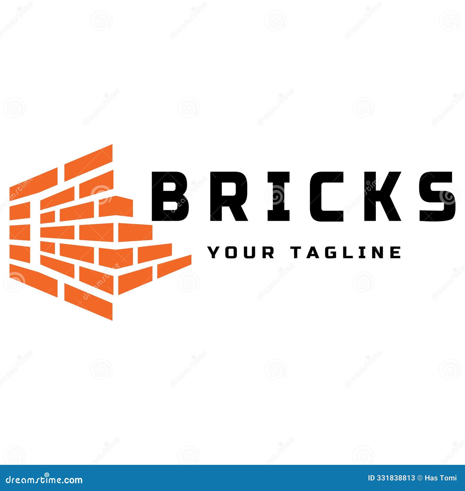 Creative Brick Logo Designs for Buildings, Architectural Buildings ...