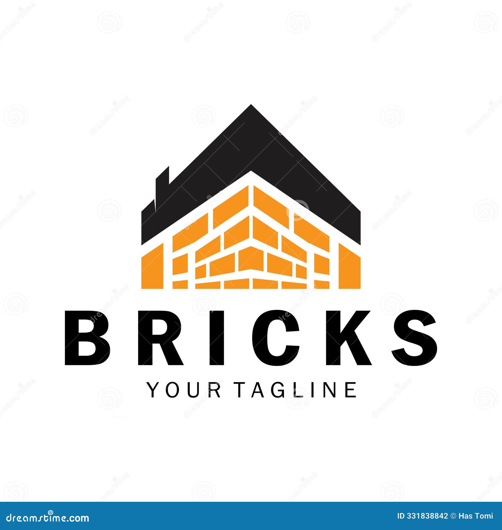 Creative Brick Logo Designs for Buildings, Architectural Buildings ...
