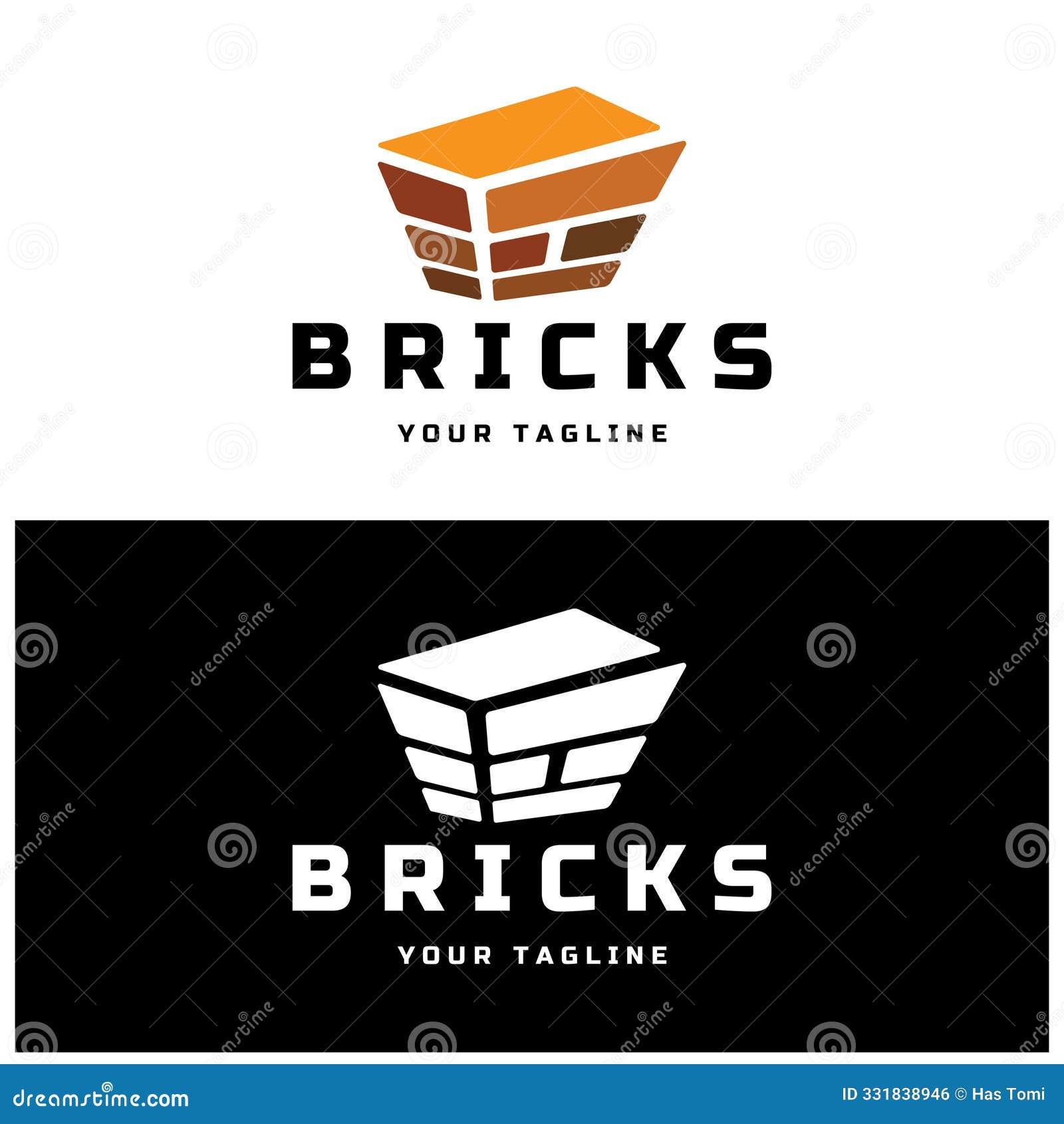 Creative Brick Logo Designs for Buildings, Architectural Buildings ...