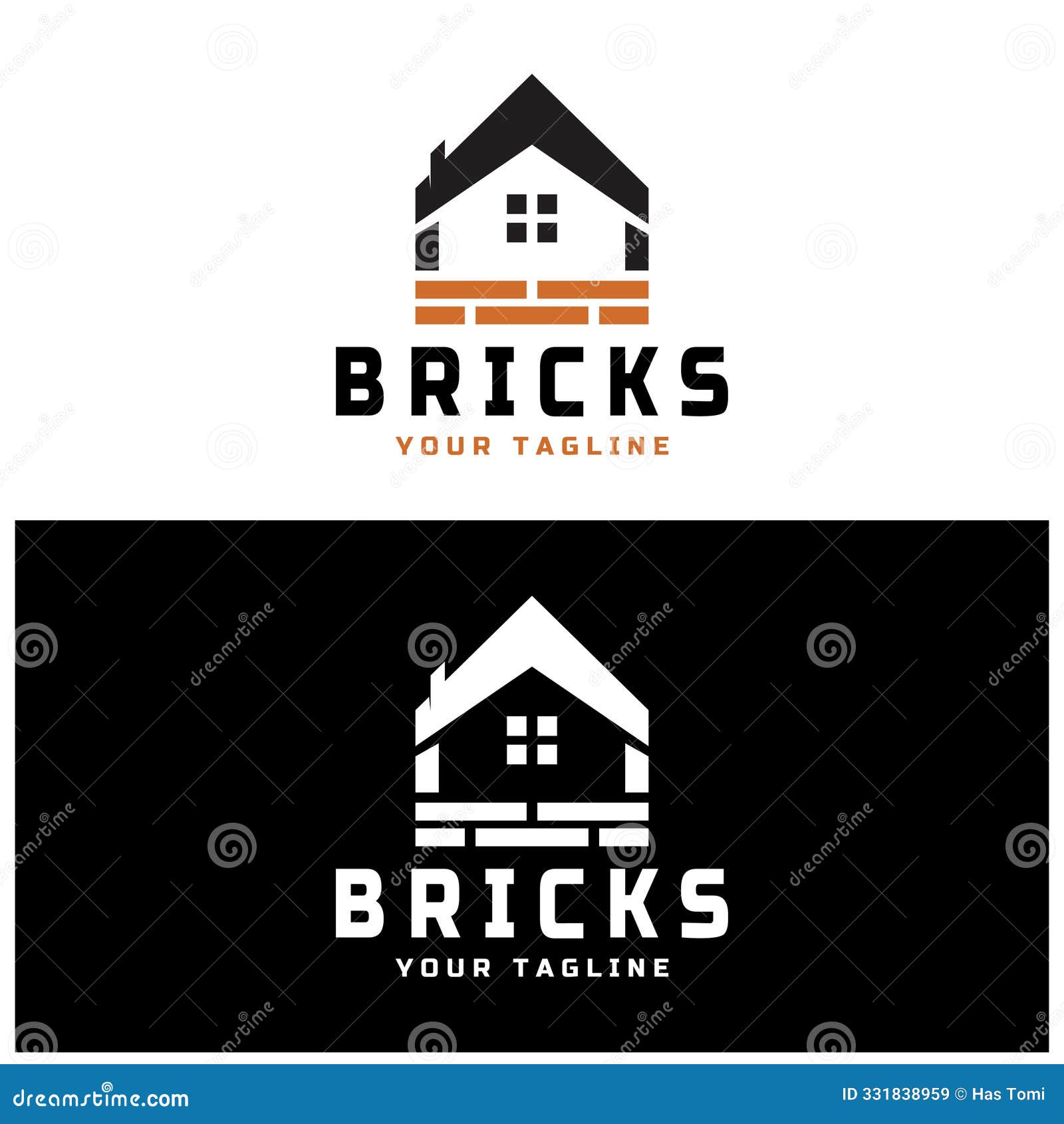 Creative Brick Logo Designs for Buildings, Architectural Buildings ...