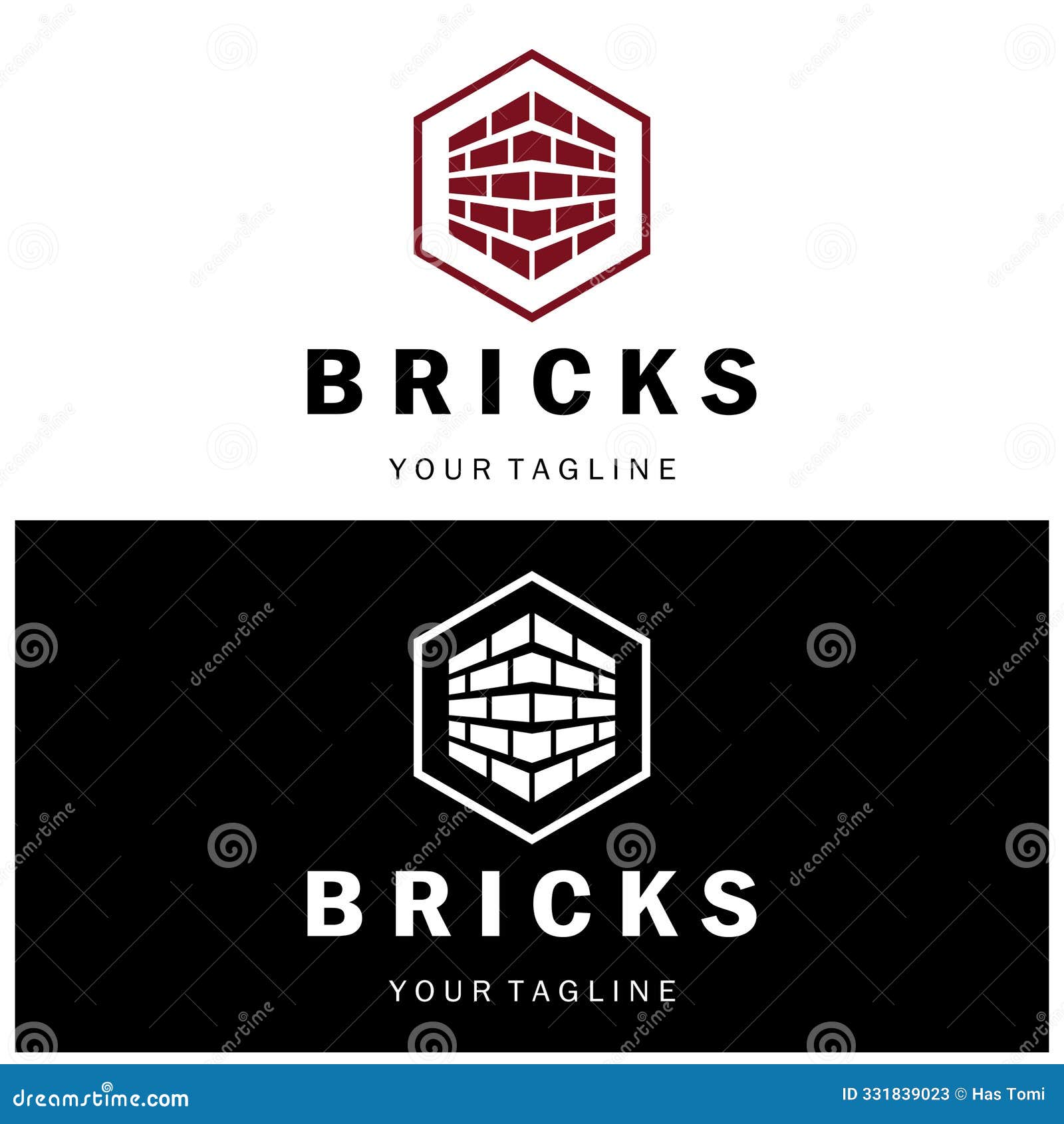 Creative Brick Logo Designs for Buildings, Architectural Buildings ...