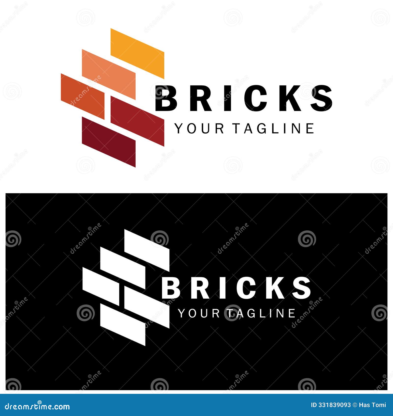 Creative Brick Logo Designs for Buildings, Architectural Buildings ...