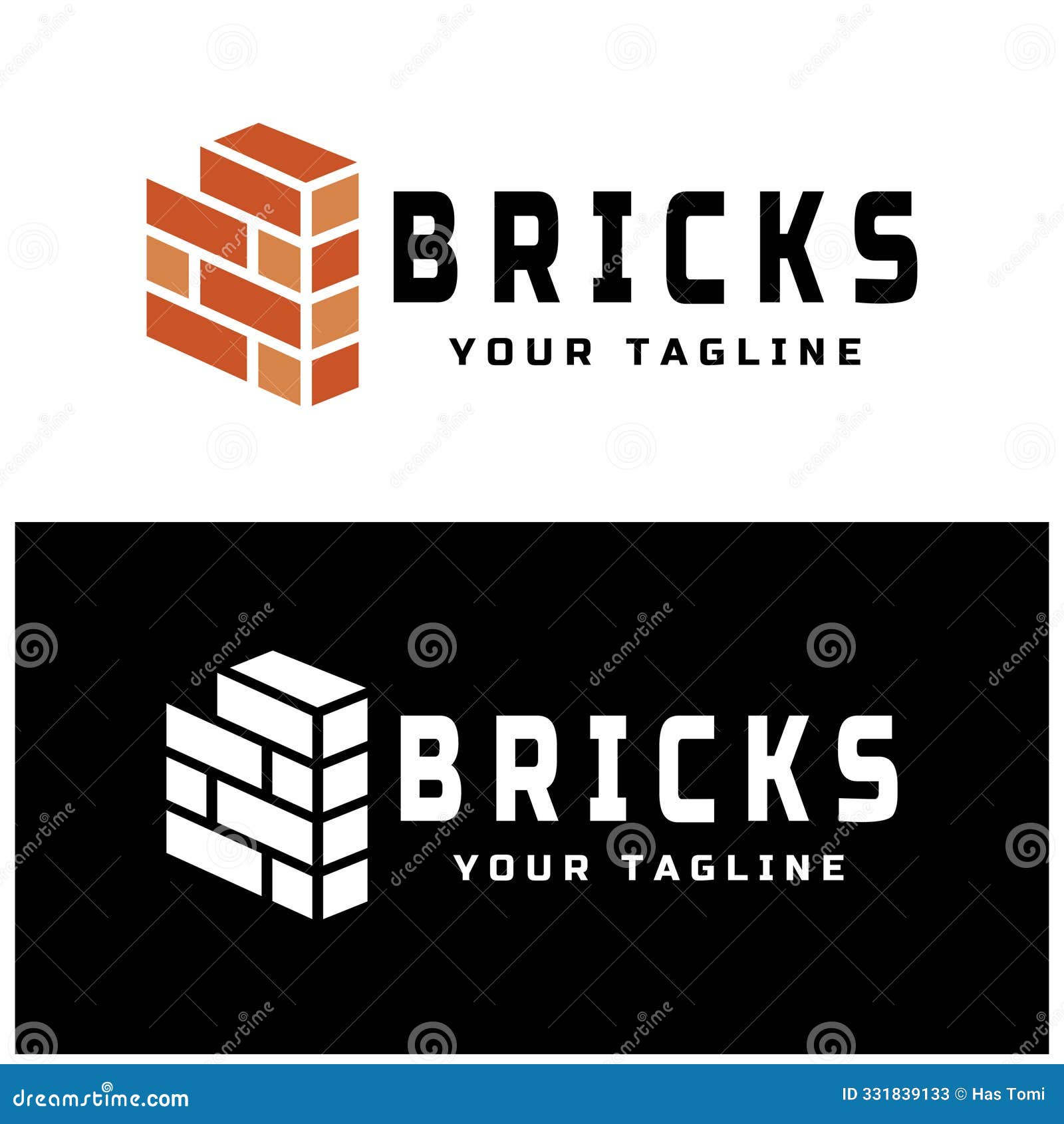 Creative Brick Logo Designs for Buildings, Architectural Buildings ...
