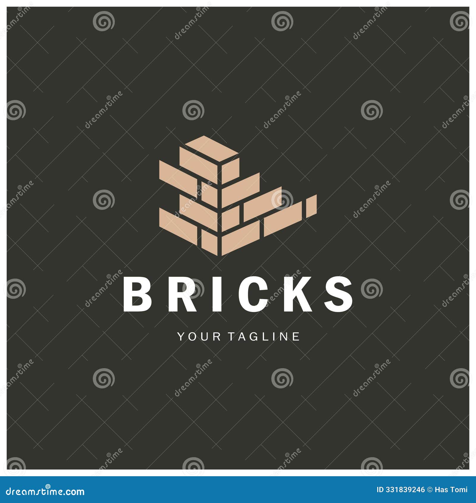 Creative Brick Logo Designs for Buildings, Architectural Buildings ...