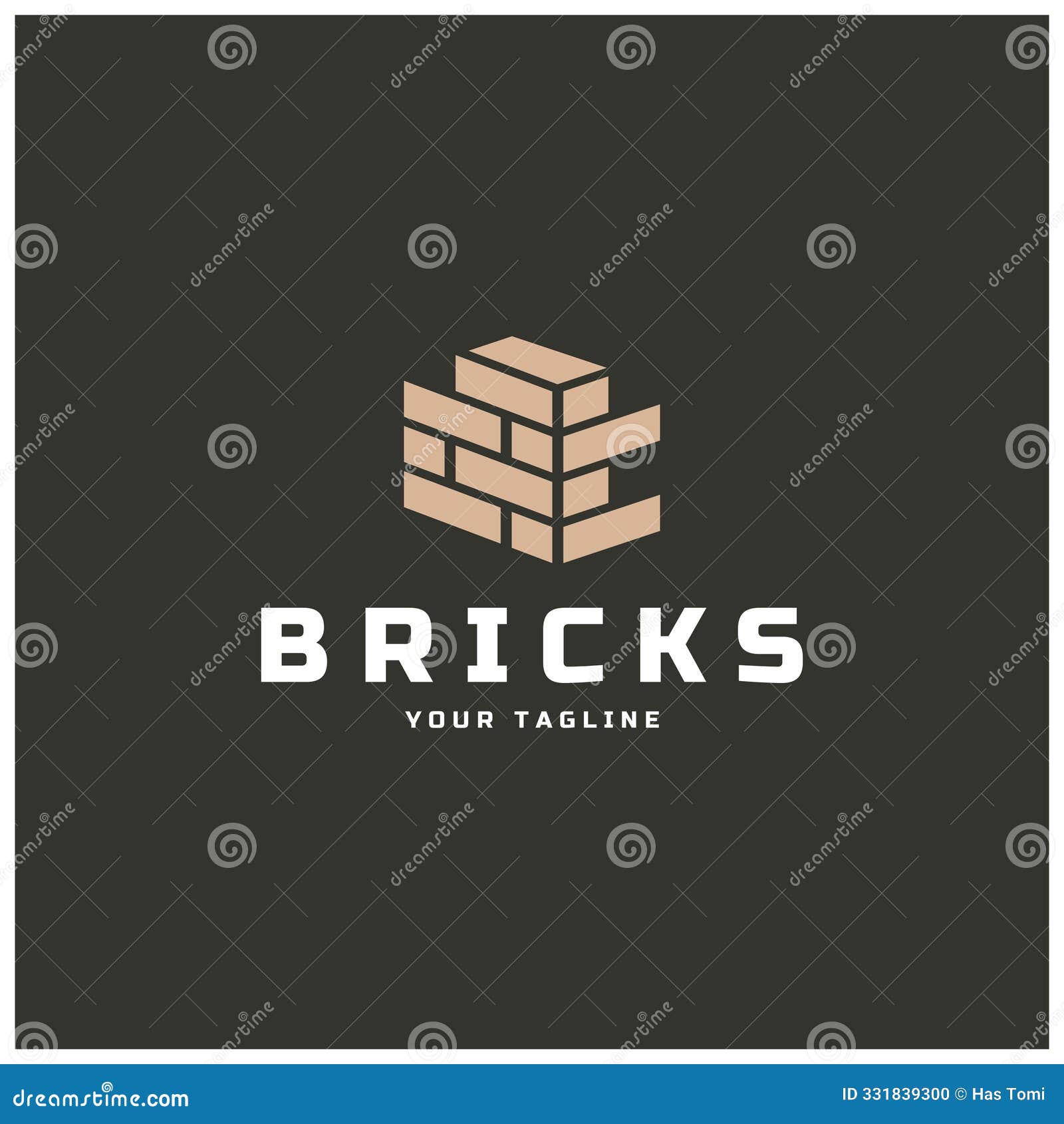 Creative Brick Logo Designs for Buildings, Architectural Buildings ...