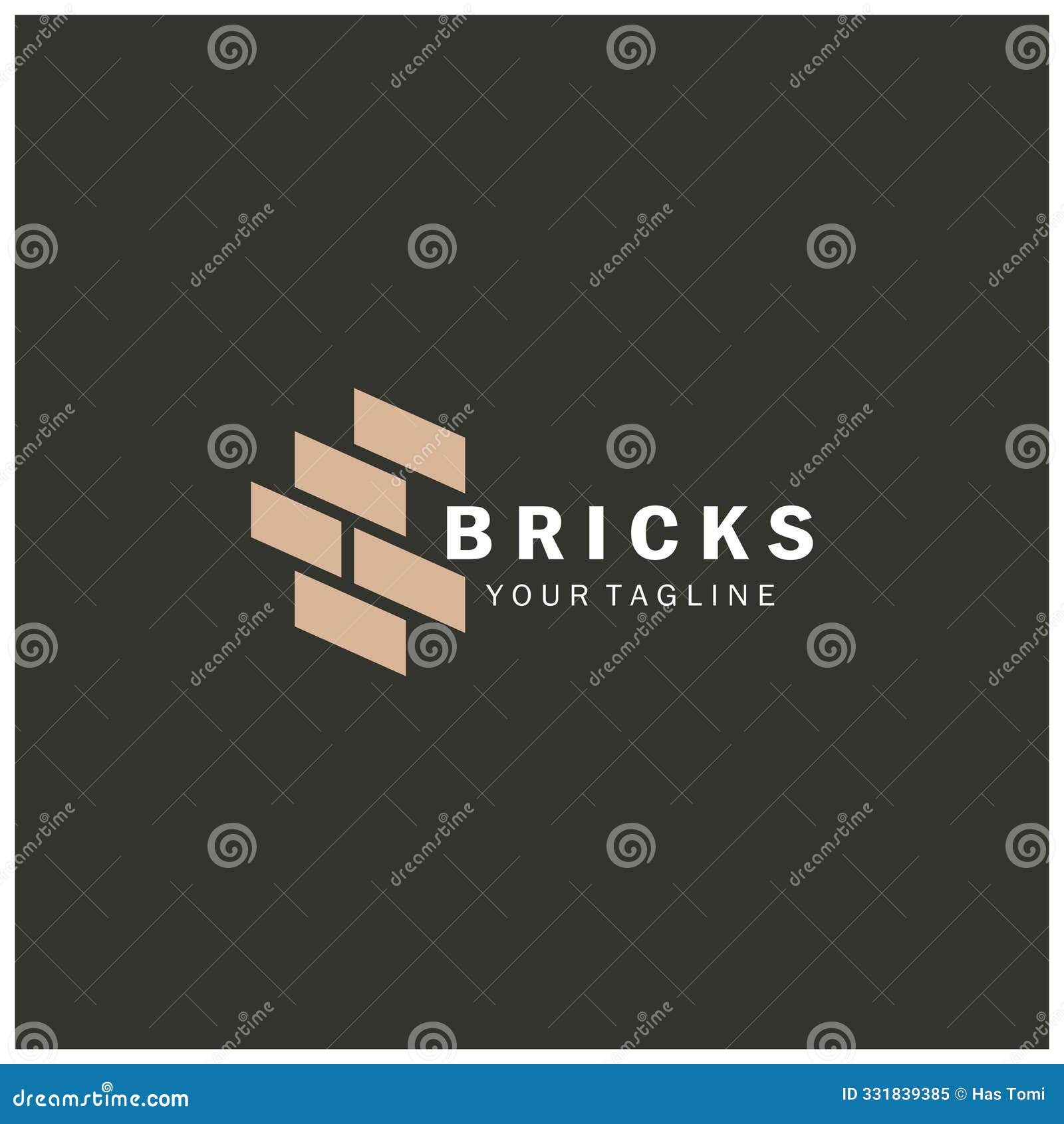 Creative Brick Logo Designs for Buildings, Architectural Buildings ...