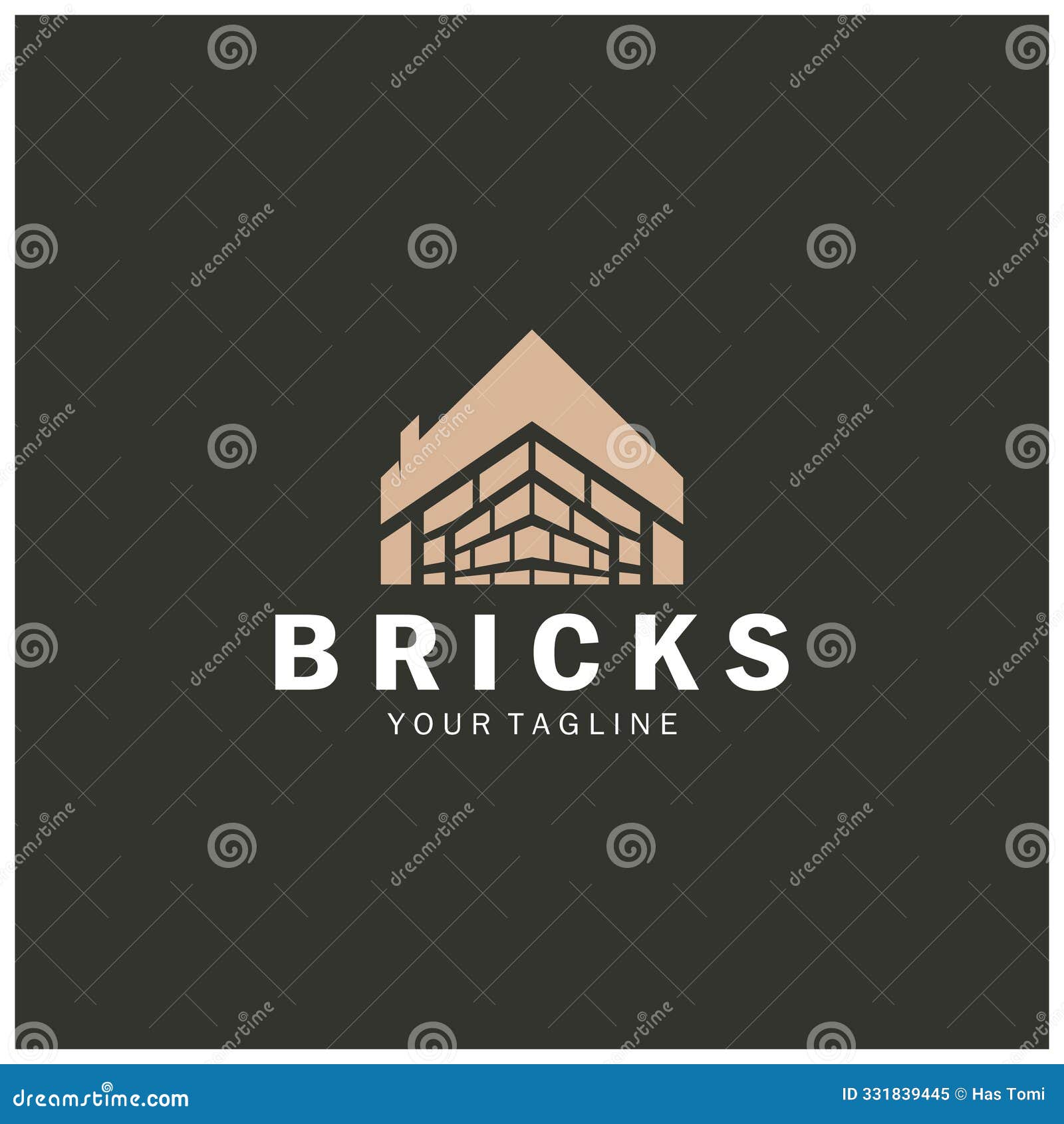 Creative Brick Logo Designs for Buildings, Architectural Buildings ...