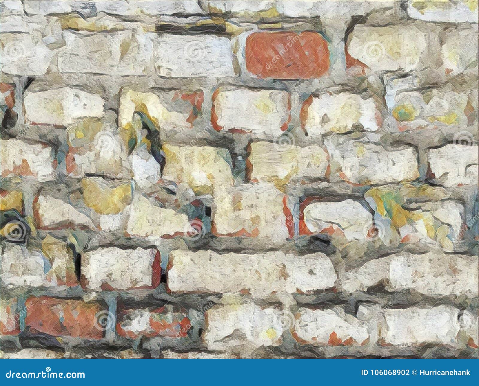 Creative Brick Wall Background Wallpaper Stock Illustration ...