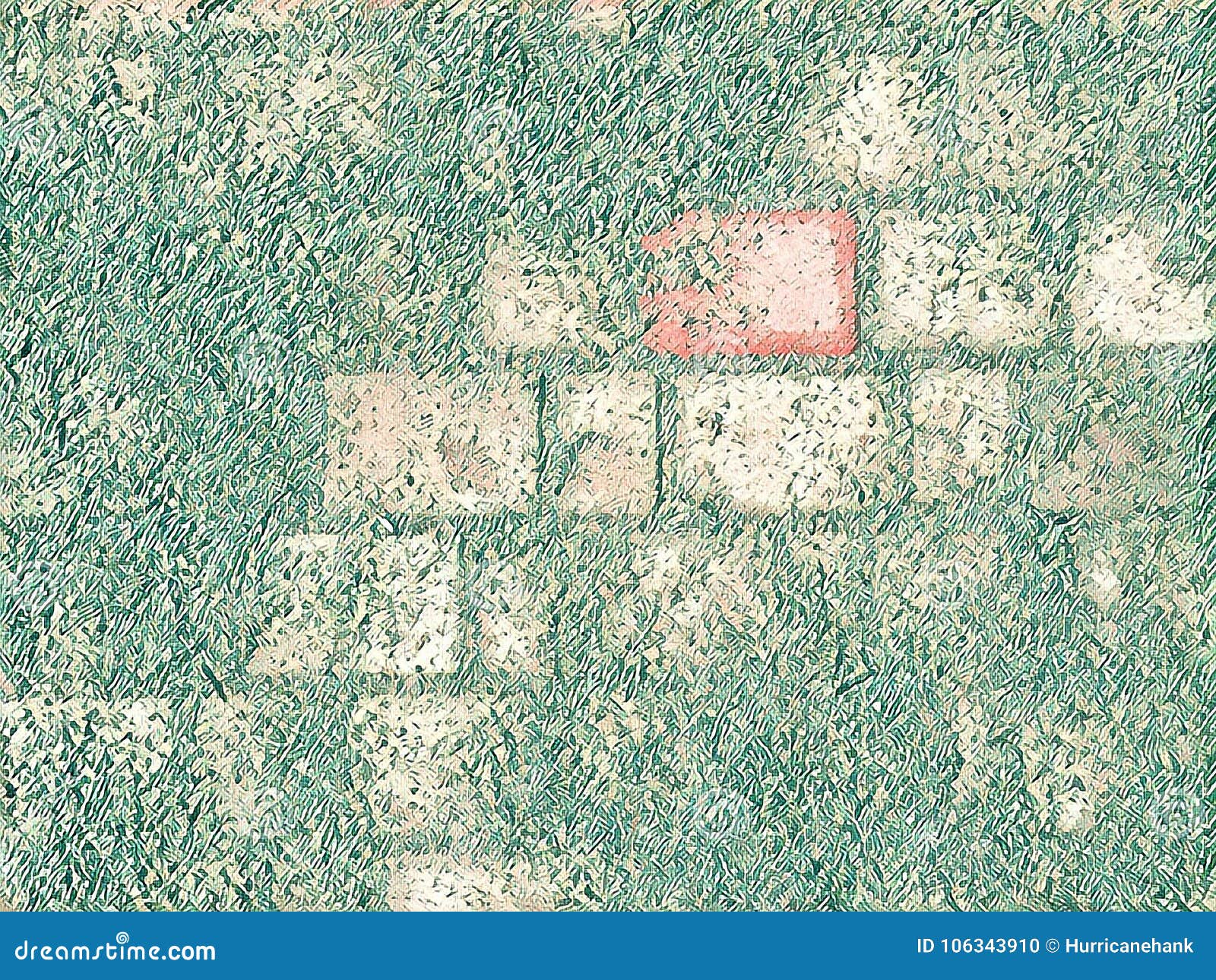 Creative Brick Wall Poster Background Stock Illustration - Illustration ...