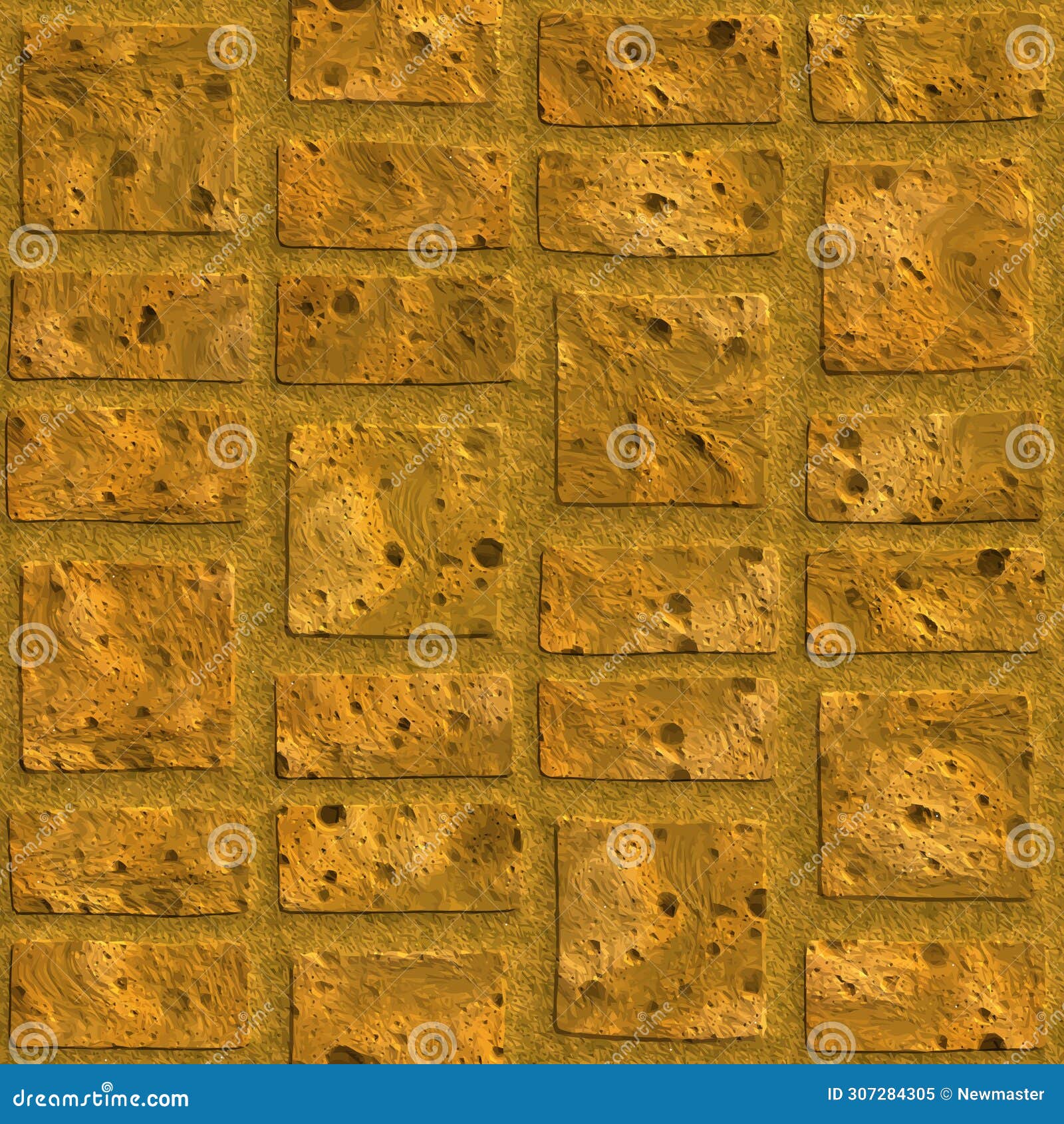 Creative Brickwork in the Form of a Square Stock Vector - Illustration ...