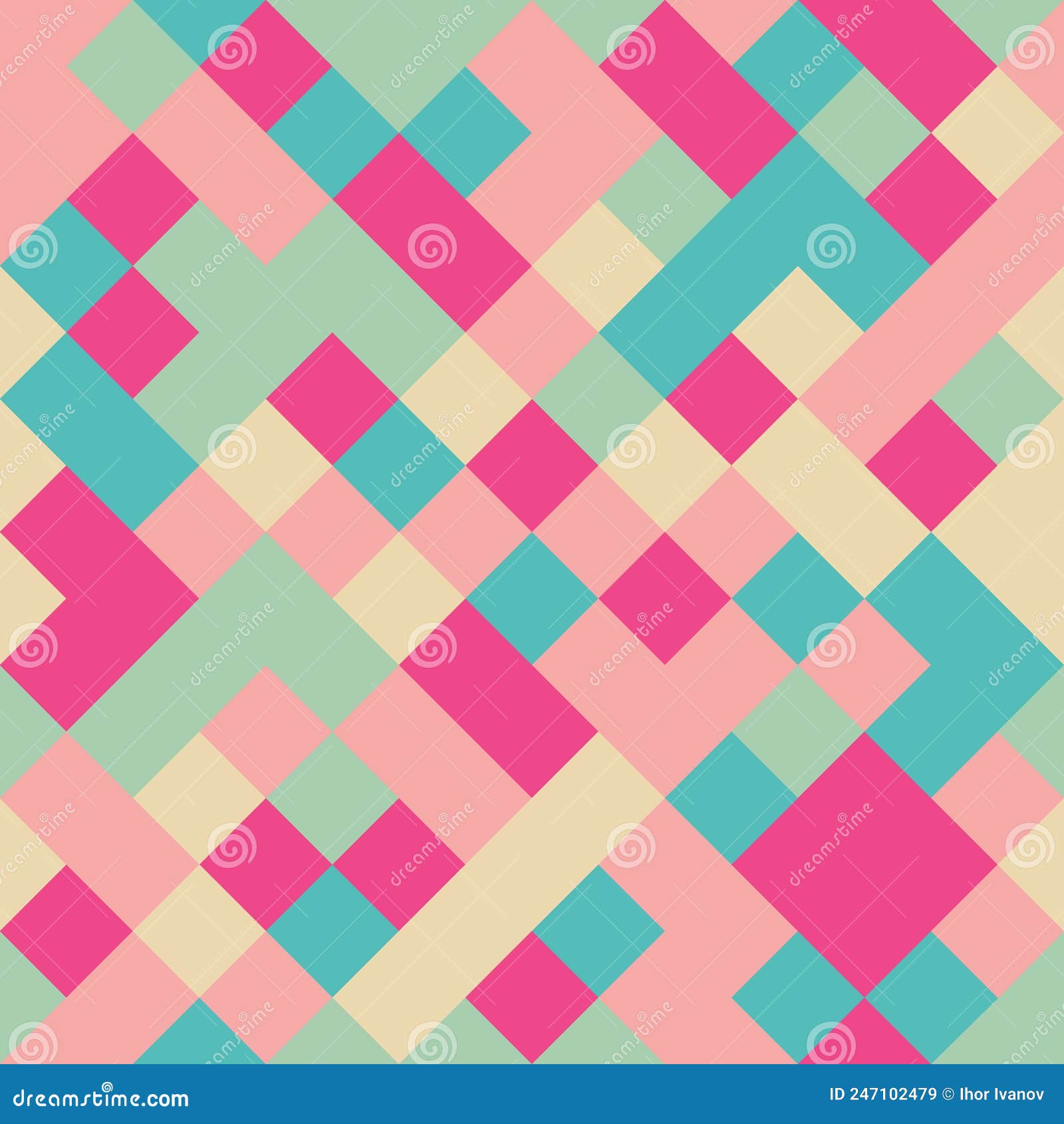 Creative, Bright, Abstract Background of Squares and Triangles Stock ...