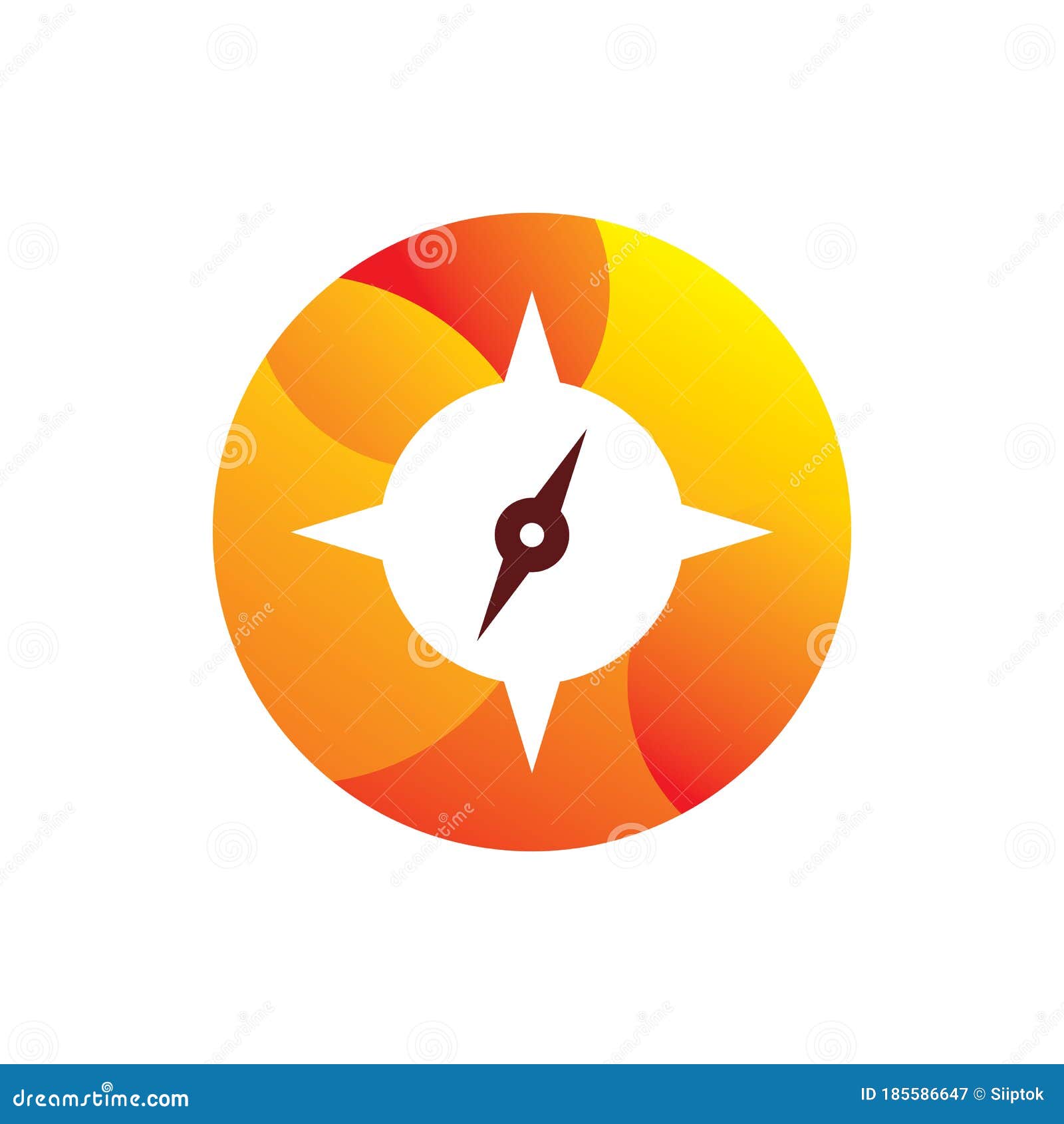 Full Color Compass Logo Design Stock Illustration - Illustration of ...