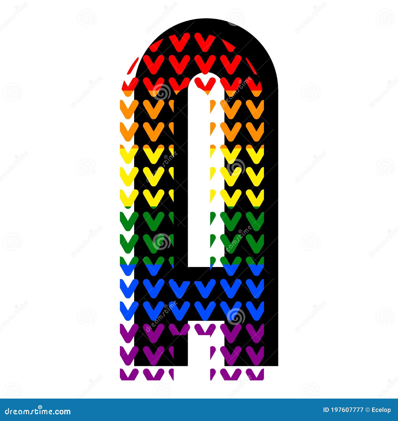 Creative Bright Font, Alphabet in Style of Pop Art, Vector Letter a ...