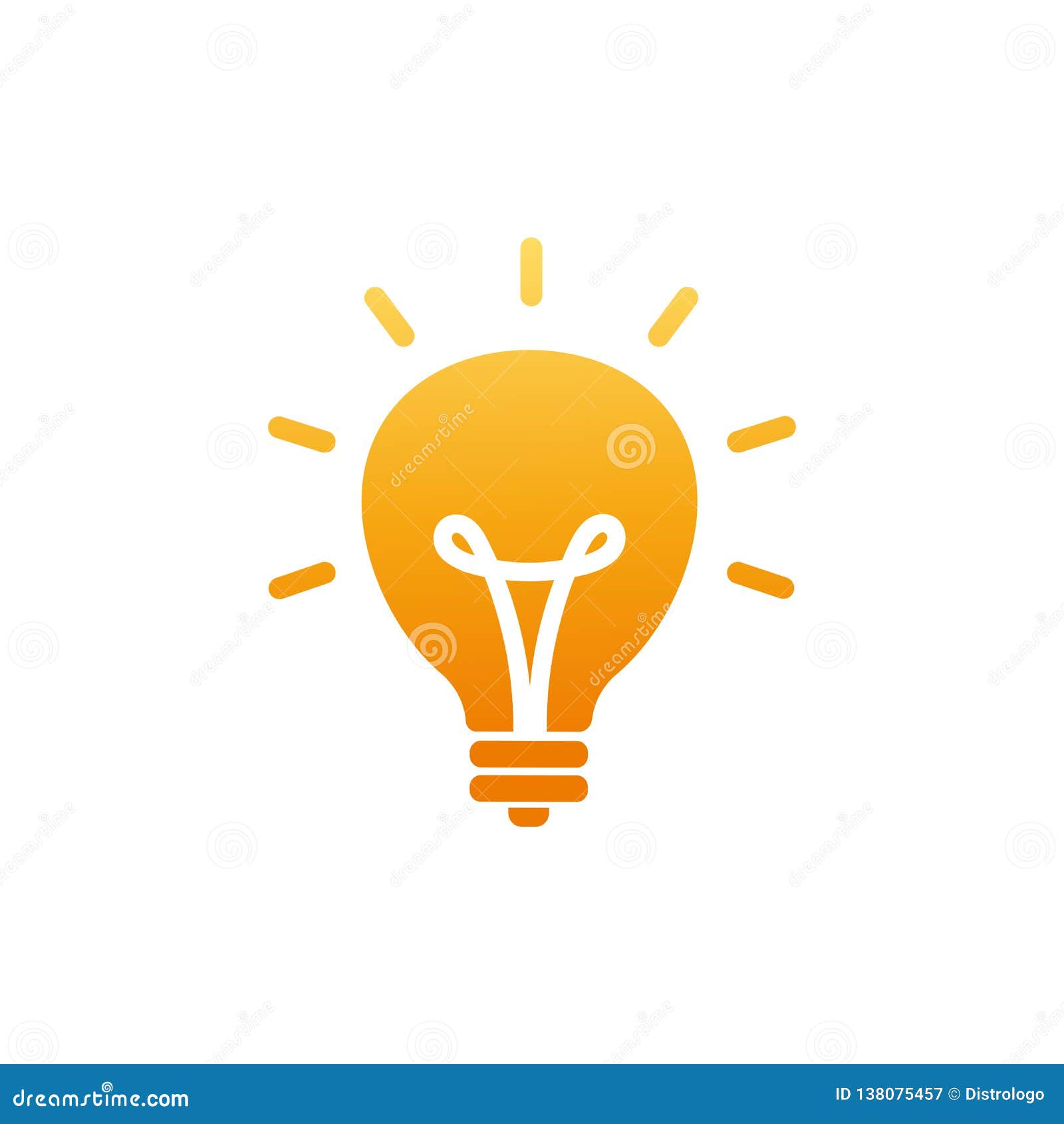 Creative Bright Idea Logo Design Template. Bulb Icon Symbol Design ...