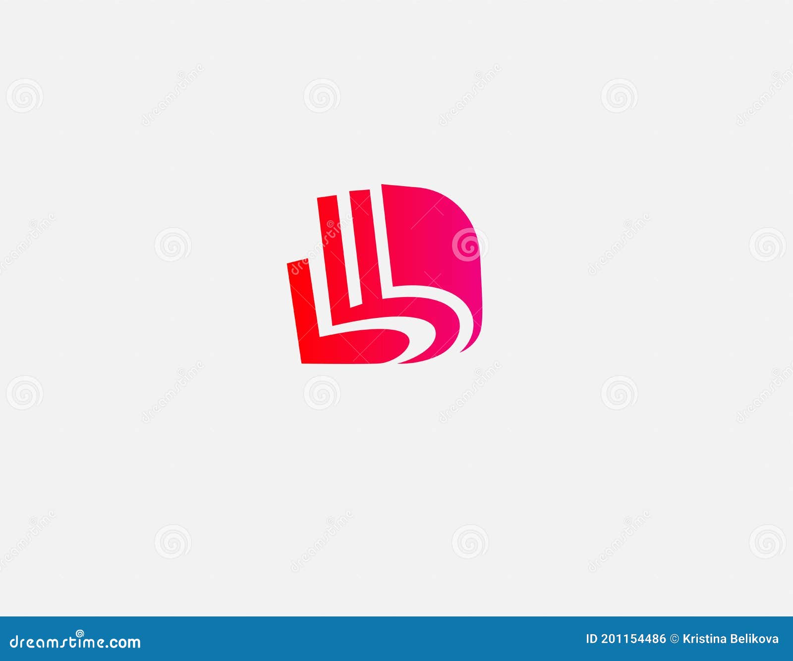 Creative Bright Red Logo Icon Folded Paper for Company Stock Vector ...