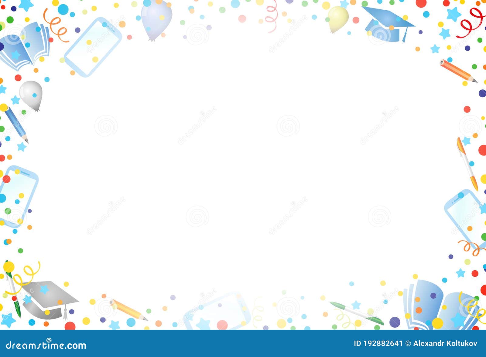 Education bg stock vector. Illustration of congratulate - 192882641