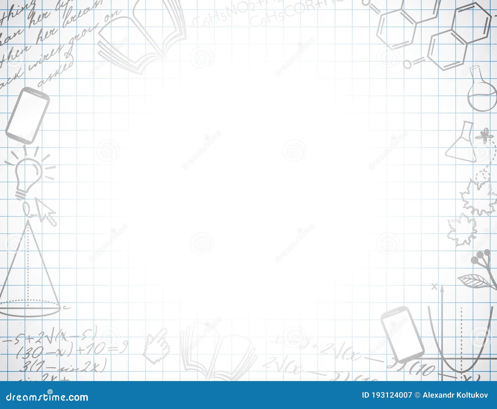 School notebook bg stock vector. Illustration of bottom - 193124007