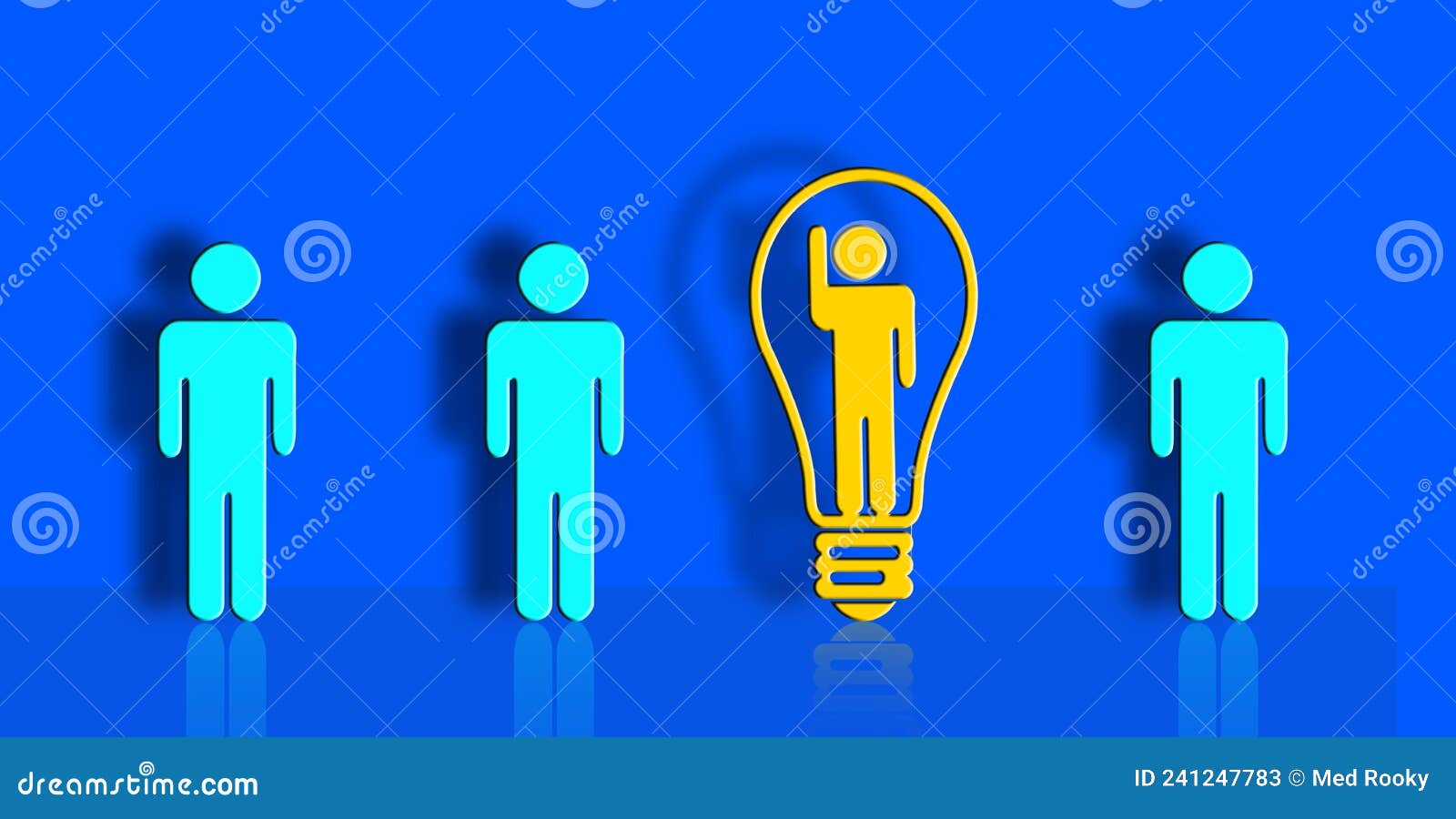 Creative and Brilliant Character Concept. Distinguished Person from the ...