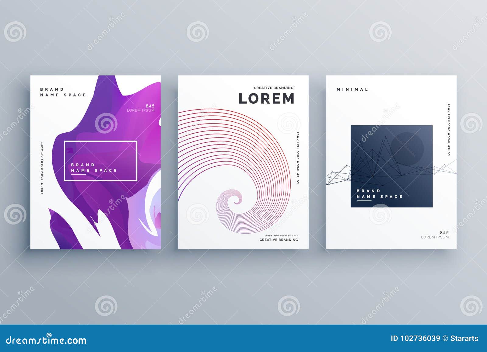 Creative Brochure Design Template in A4 Size Minimal Style Stock Vector ...