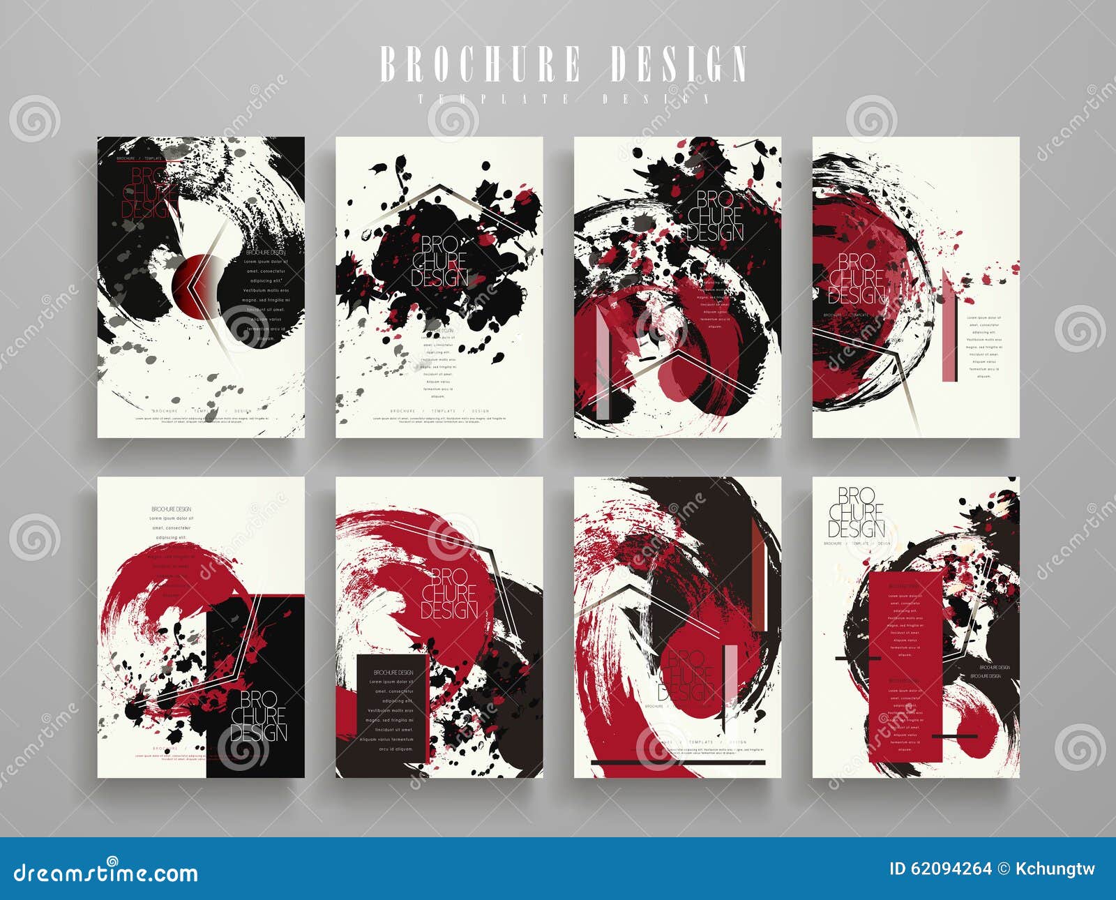 Creative Brochure Design Template In A4 Size Minimal Style Cartoon ...