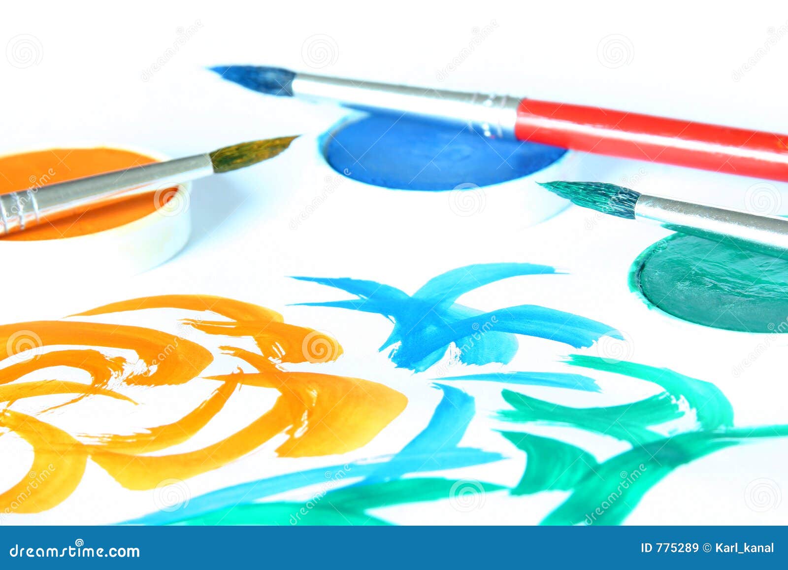 Creative - Brush & Color Stock Image - Image of create, colour: 775289