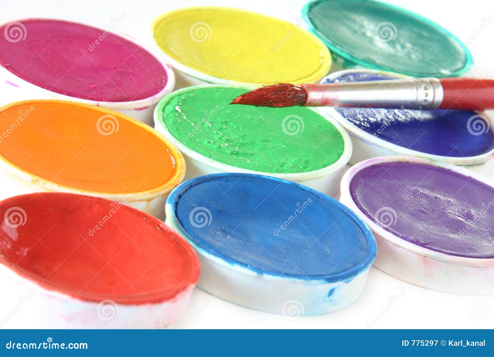 Creative - Brush & Color Stock Image - Image of technique, blank: 775297