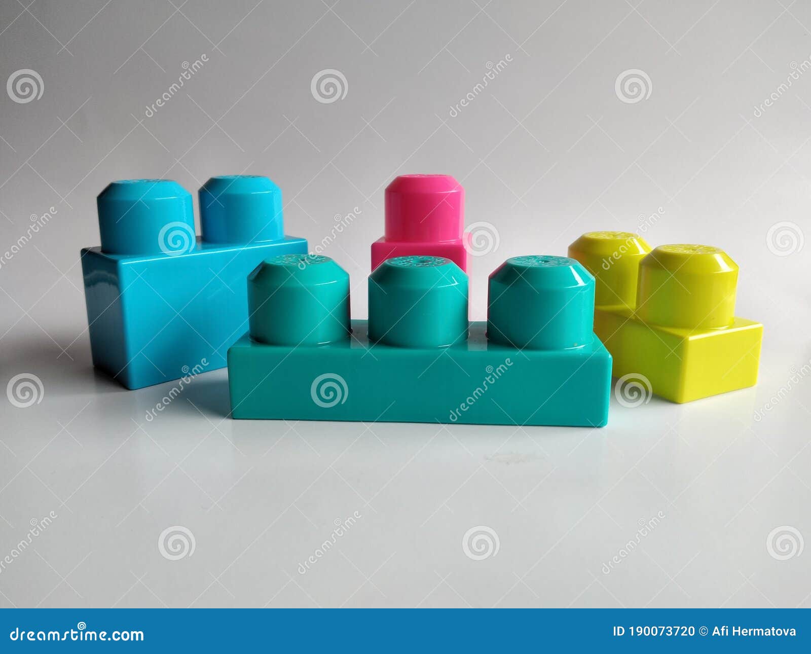 Creative Building Block Shapes Plastic Stock Photo - Image of ...